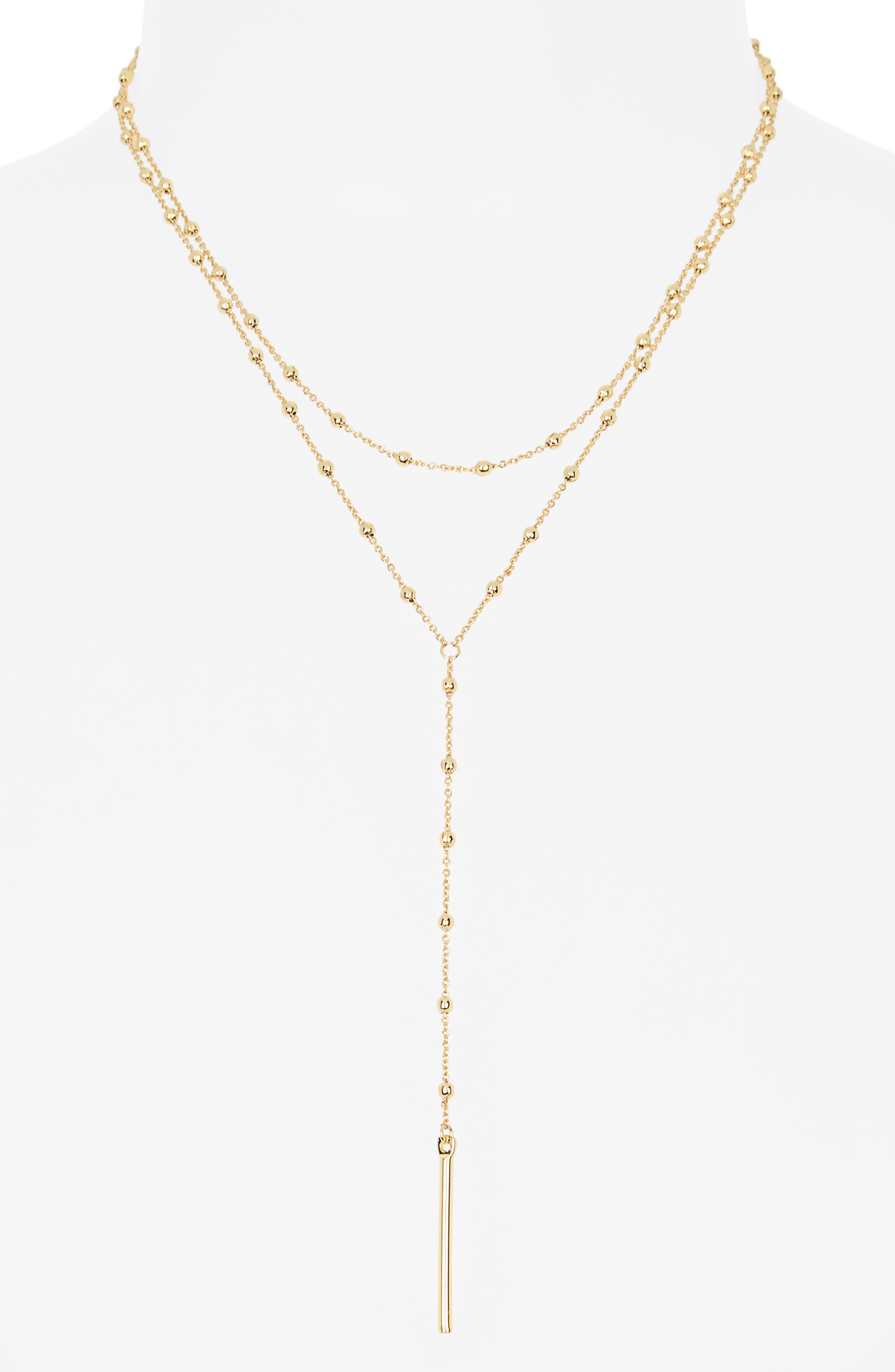 NORDSTROM RACK Demi Fine Ball Bead Y Necklace | Nordstromrack
