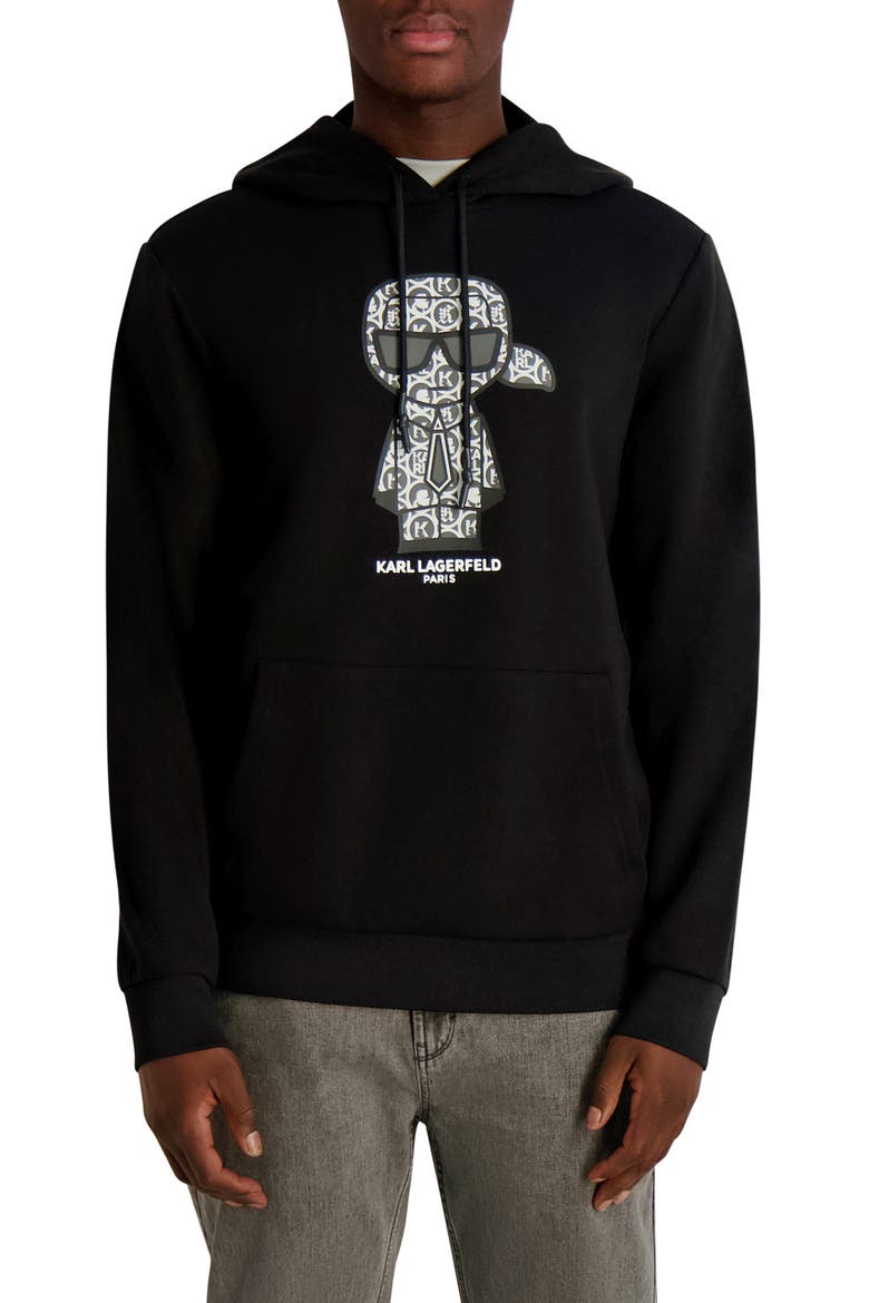 Monogram Karl Fleece Graphic Hoodie (Men) | Nordstromrack