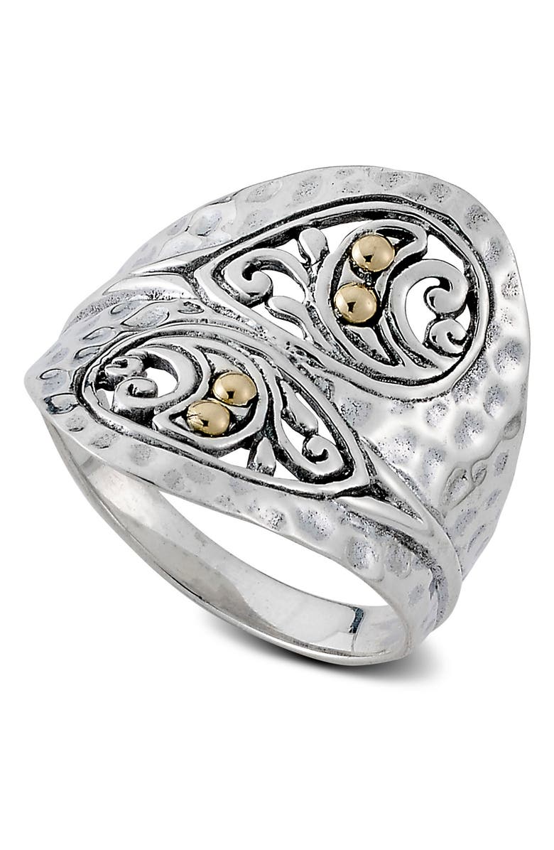 SAMUEL B. Sterling Silver & 18K Yellow Gold Filigree Ring | Nordstromrack