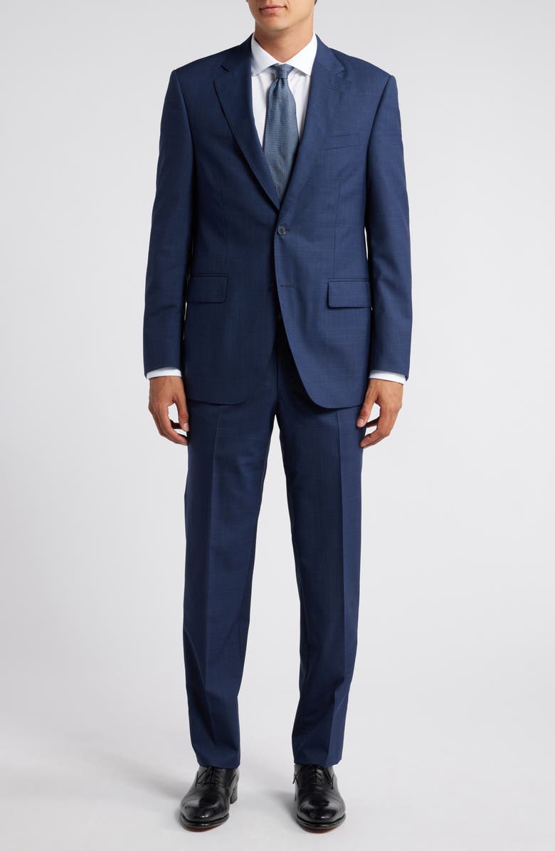 Peter Millar Tailored Fit Glen Plaid Wool Suit | Nordstromrack