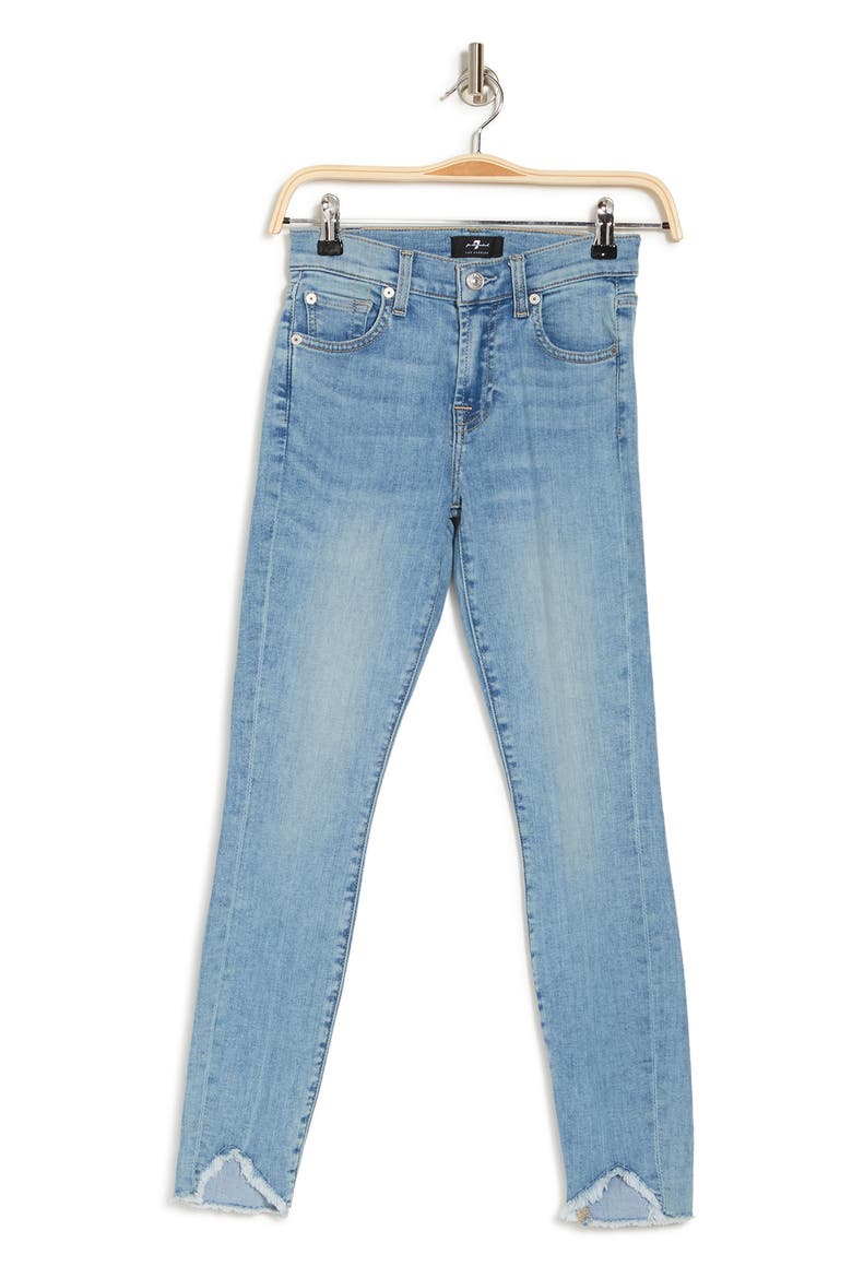 7 For All Mankind® Scallop Hem Ankle Skinny Jeans (Women) | Nordstromrack