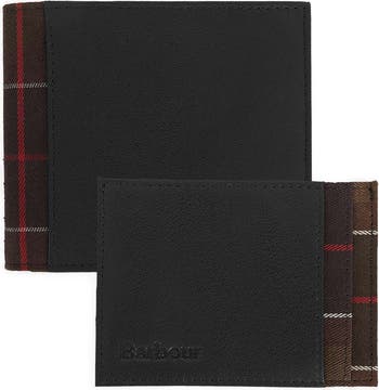 Barbour Bifold Leather Wallet & Card Case Set | Nordstrom