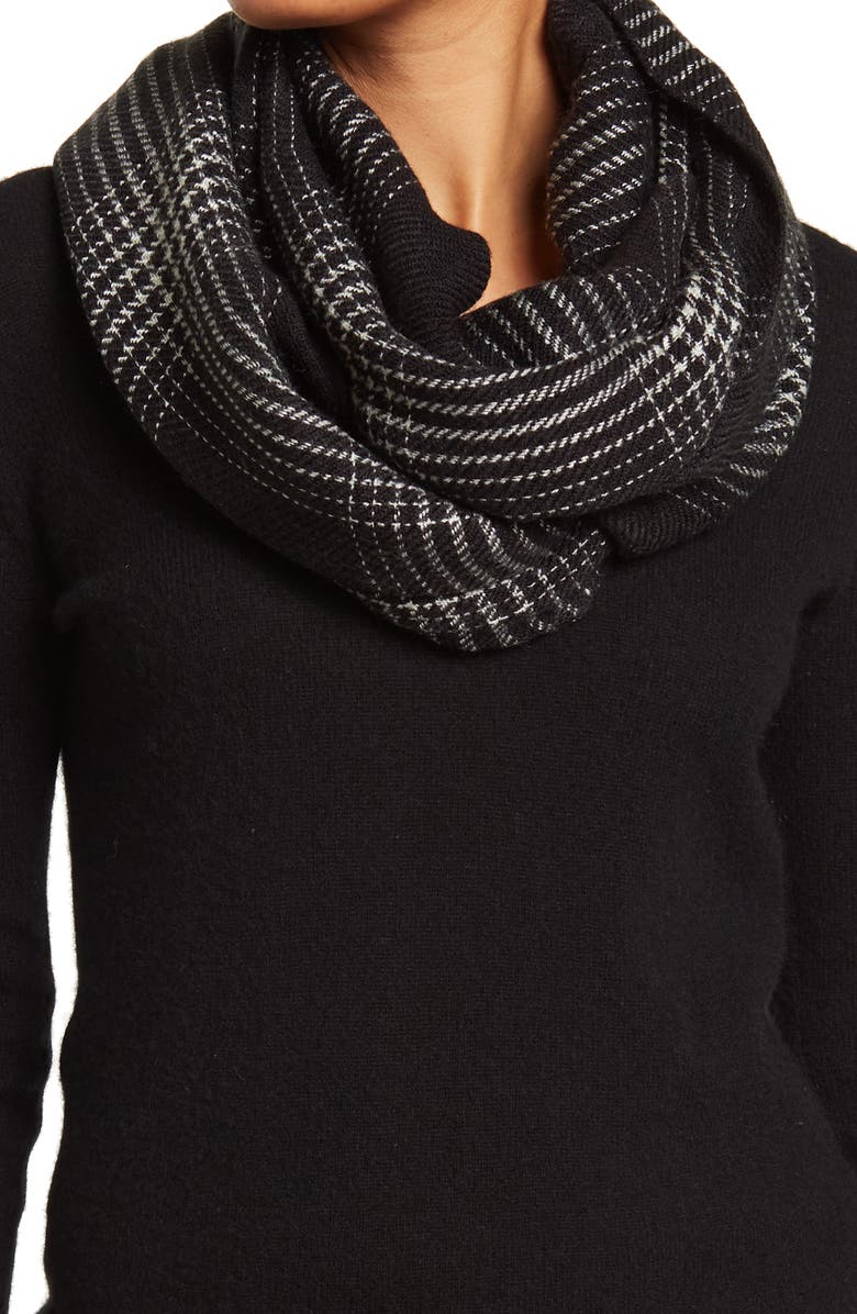 MODENA Airspun Simple Plaid Infinity Scarf | Nordstromrack