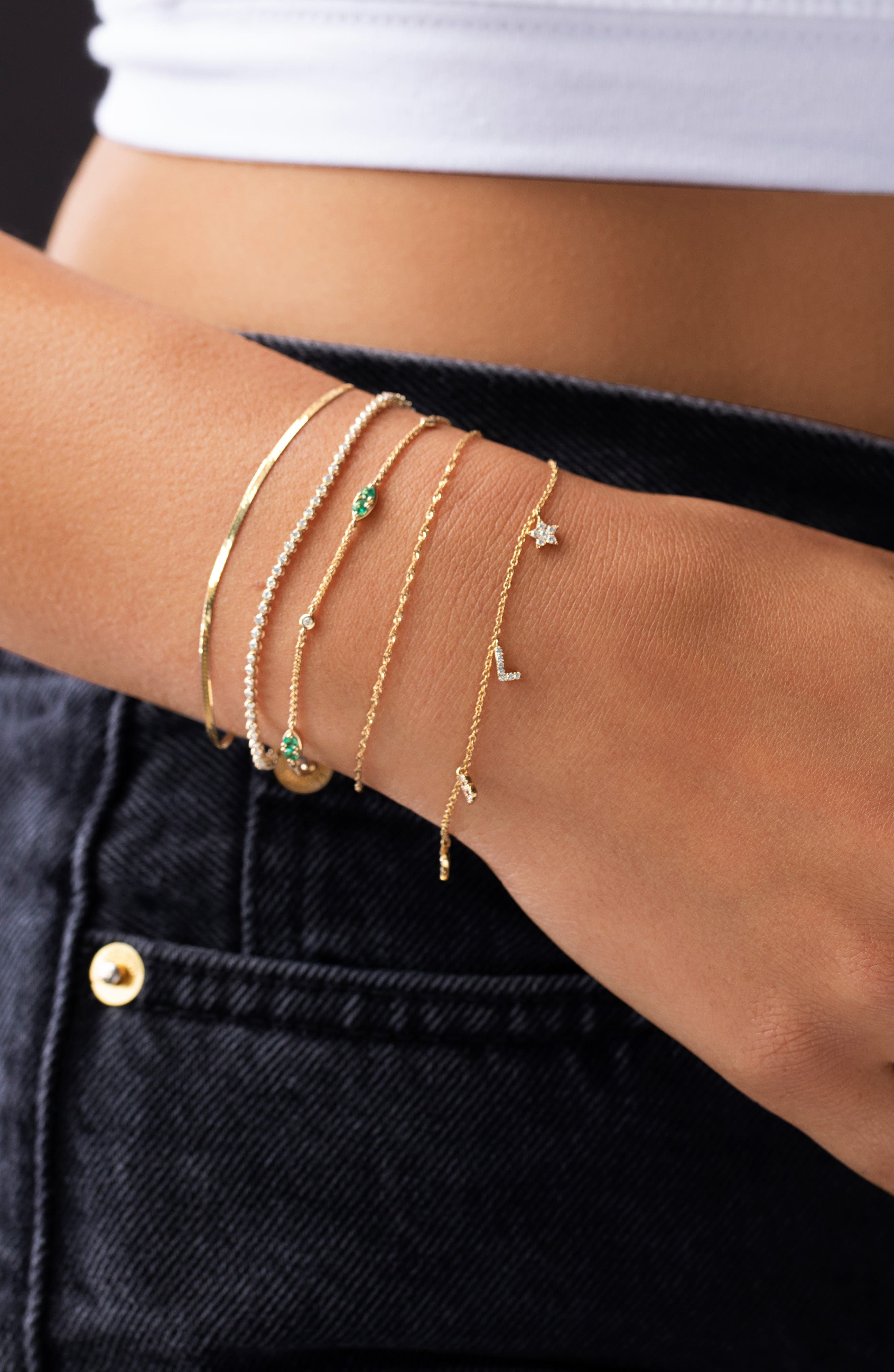 Bony Levy 14K Gold Essential Singapore Chain Bracelet | Nordstrom