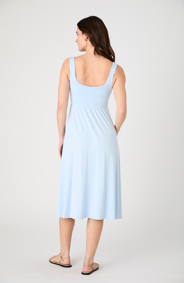 French Connection Sleeveless Front Slit Jersey Midi Dress | Nordstromrack