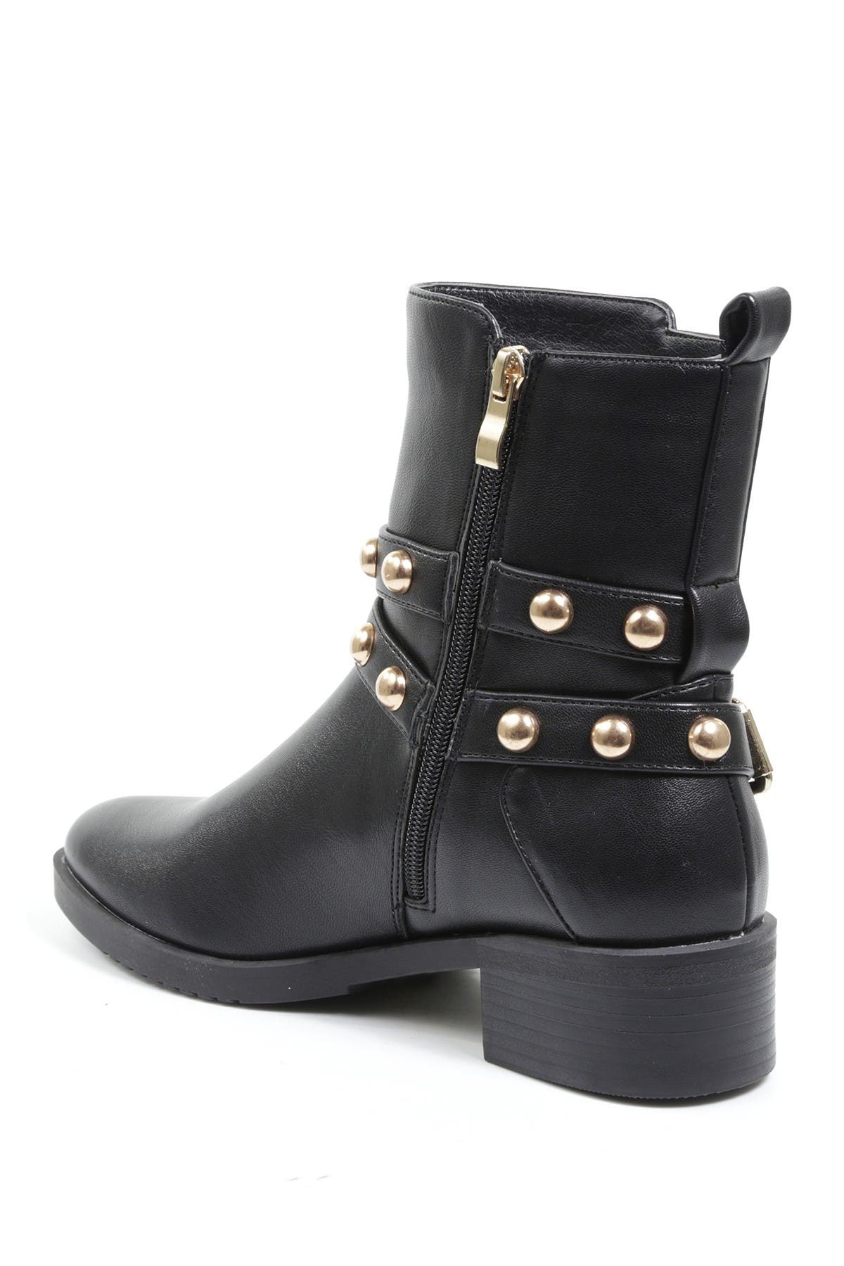 Catherine Catherine Malandrino Cathie Vegan Leather Moto Stud Bootie ...
