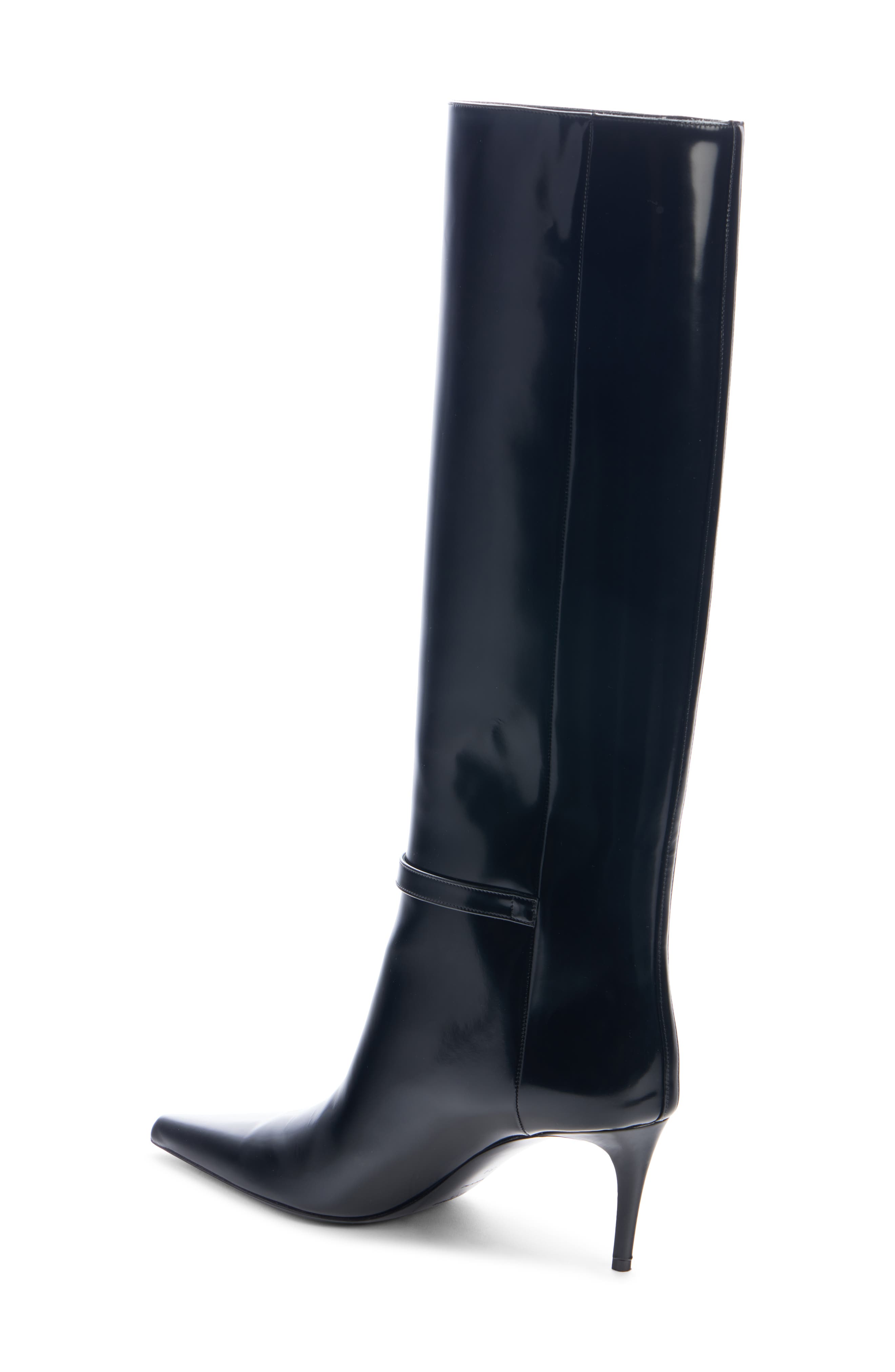 Saint Laurent Hacker Pointed Toe Knee High Boot (Women) | Nordstromrack