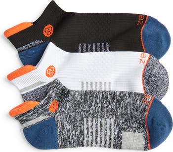 Zella Men's Motion 3-Pack Ankle Socks | Nordstrom
