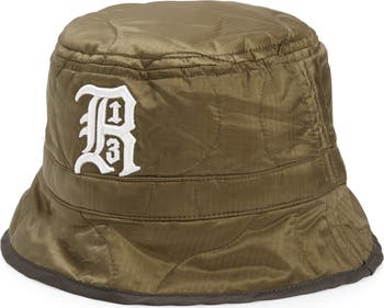 R13 Embroidered Logo Quilted Nylon Bucket Hat | Nordstrom