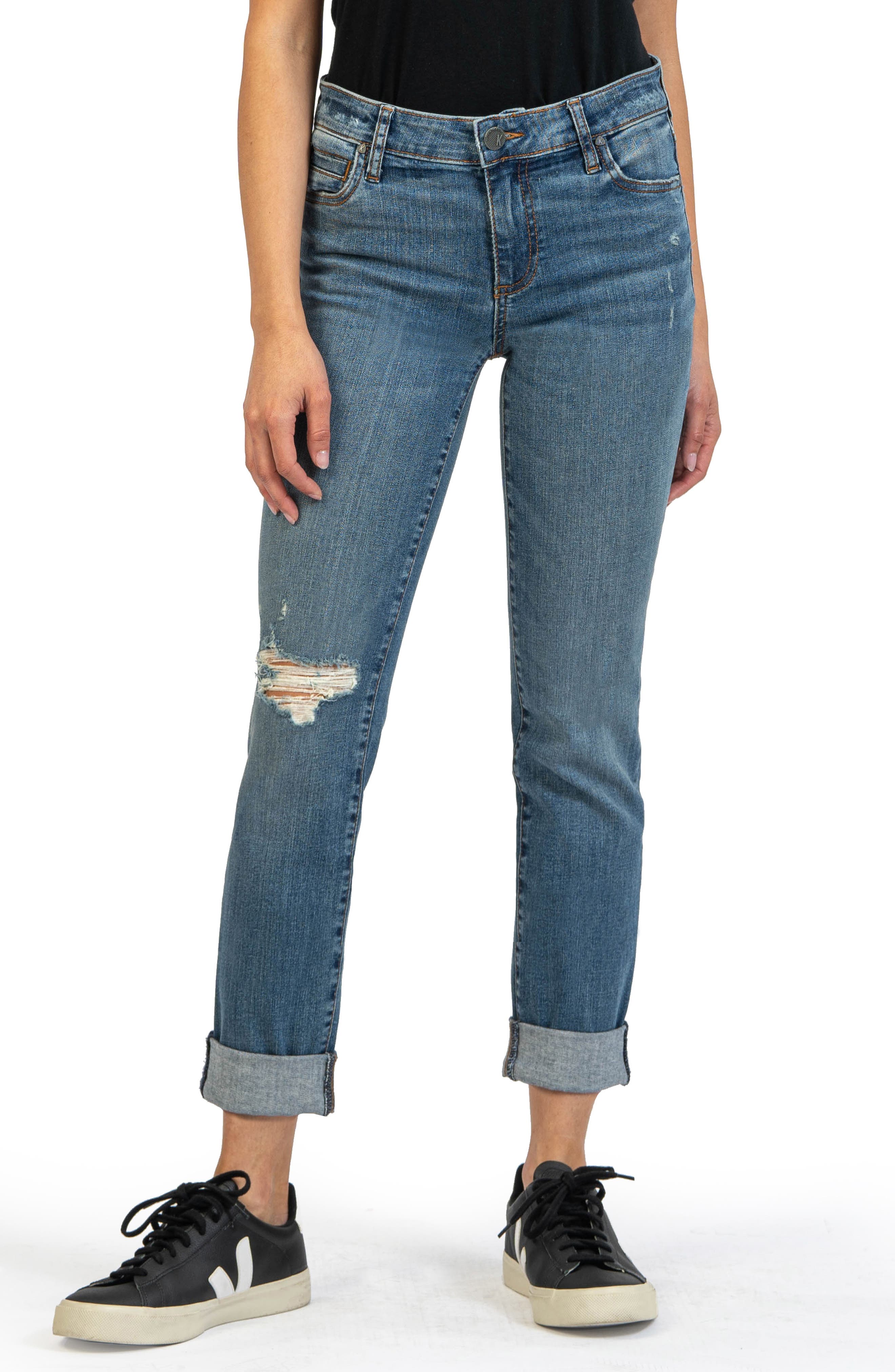 KUT from the Kloth Catherine Cuffed Boyfriend Jeans | Nordstromrack