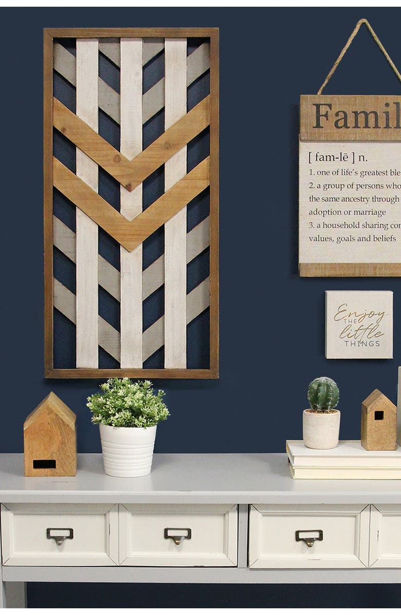 STRATTON HOME DECOR Multi Framed Geometric Wood Wall Panel | Nordstromrack