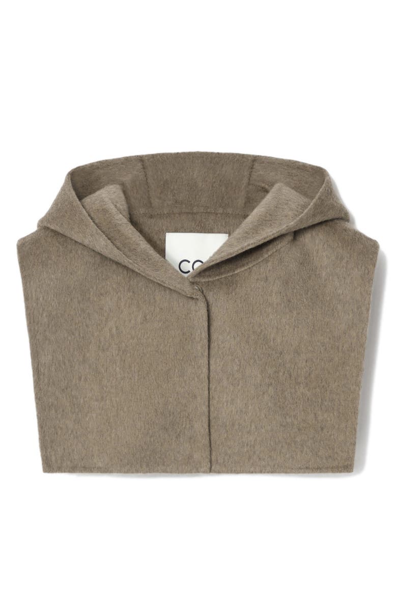 COS Wool Blend Abbreviated Hooded Jacket | Nordstromrack