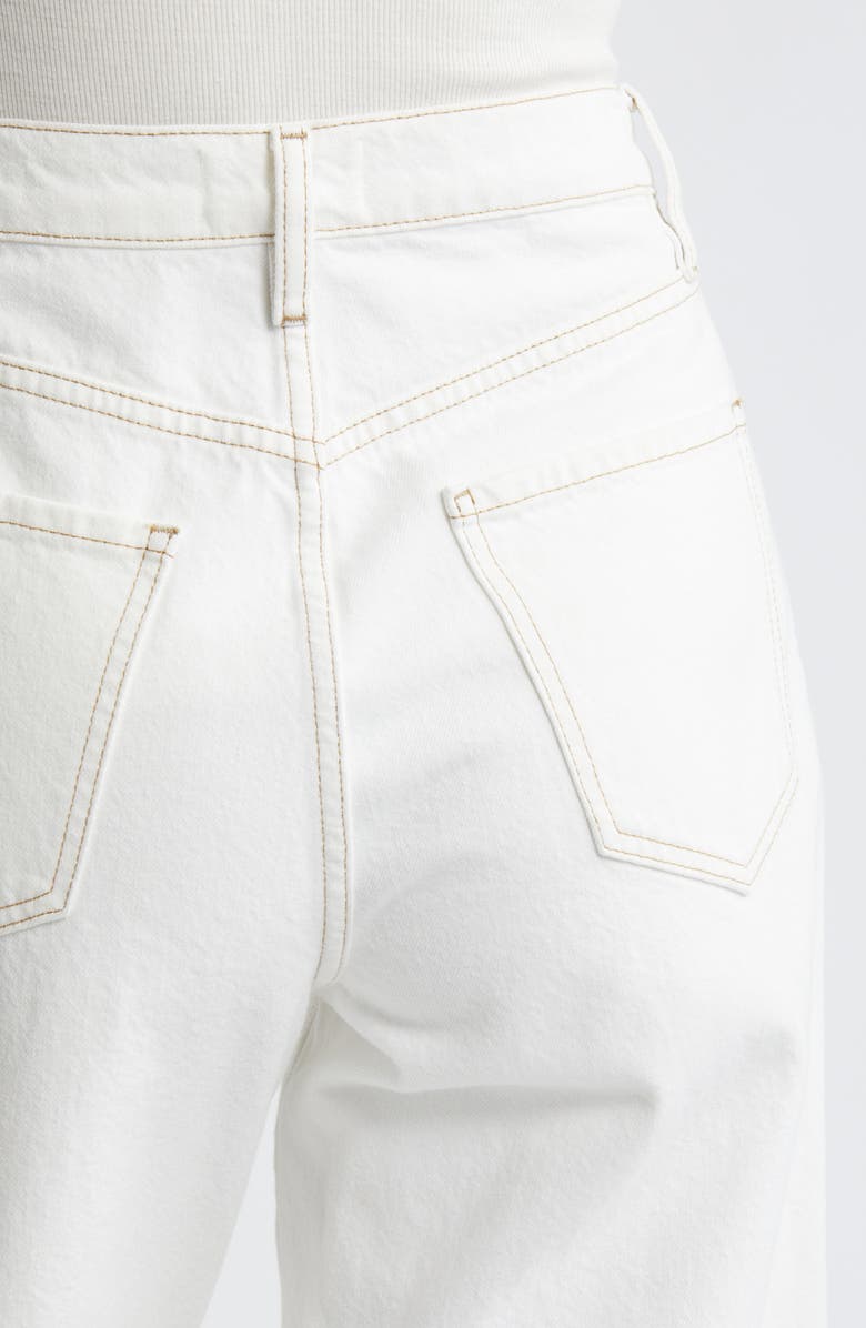 FRAME Le Jane Fray Hem Crop Wide Leg Jeans | Nordstromrack