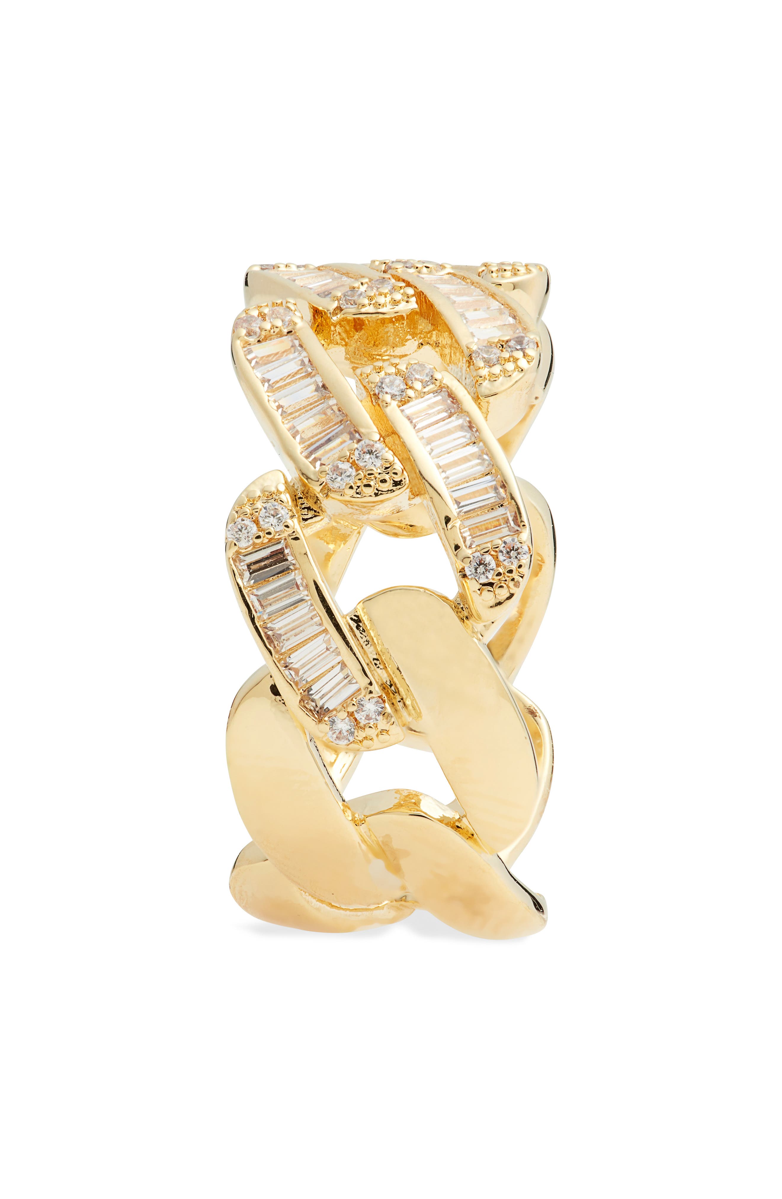 Nordstrom Cubic Zirconia Interlocking Chain Ring | Nordstromrack