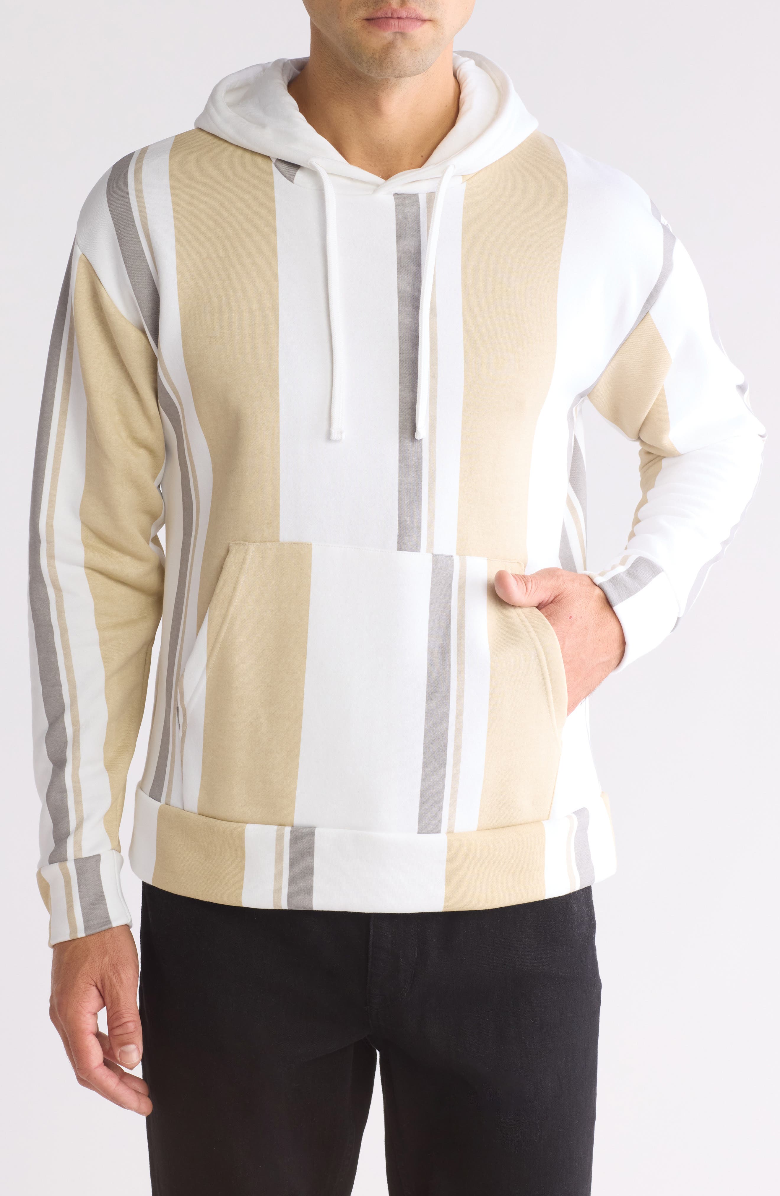 DENIM AND FLOWER Vertical Stripe Hoodie | Nordstromrack