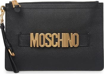Moschino Logo Pebble Texture Pouch | Nordstromrack