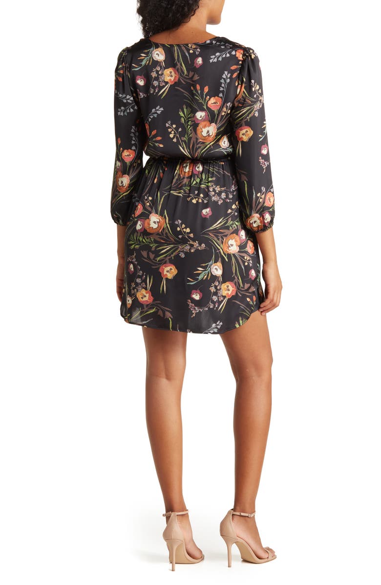DR2 by Daniel Rainn Three-Quarter Sleeve Wrap Dress | Nordstromrack