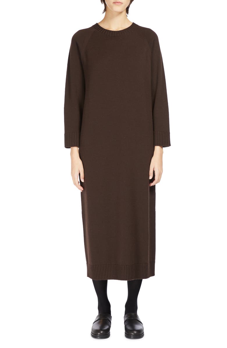 Max Mara Leisure Scrivia Long Sleeve Virgin Wool Sweater Dress | Nordstrom