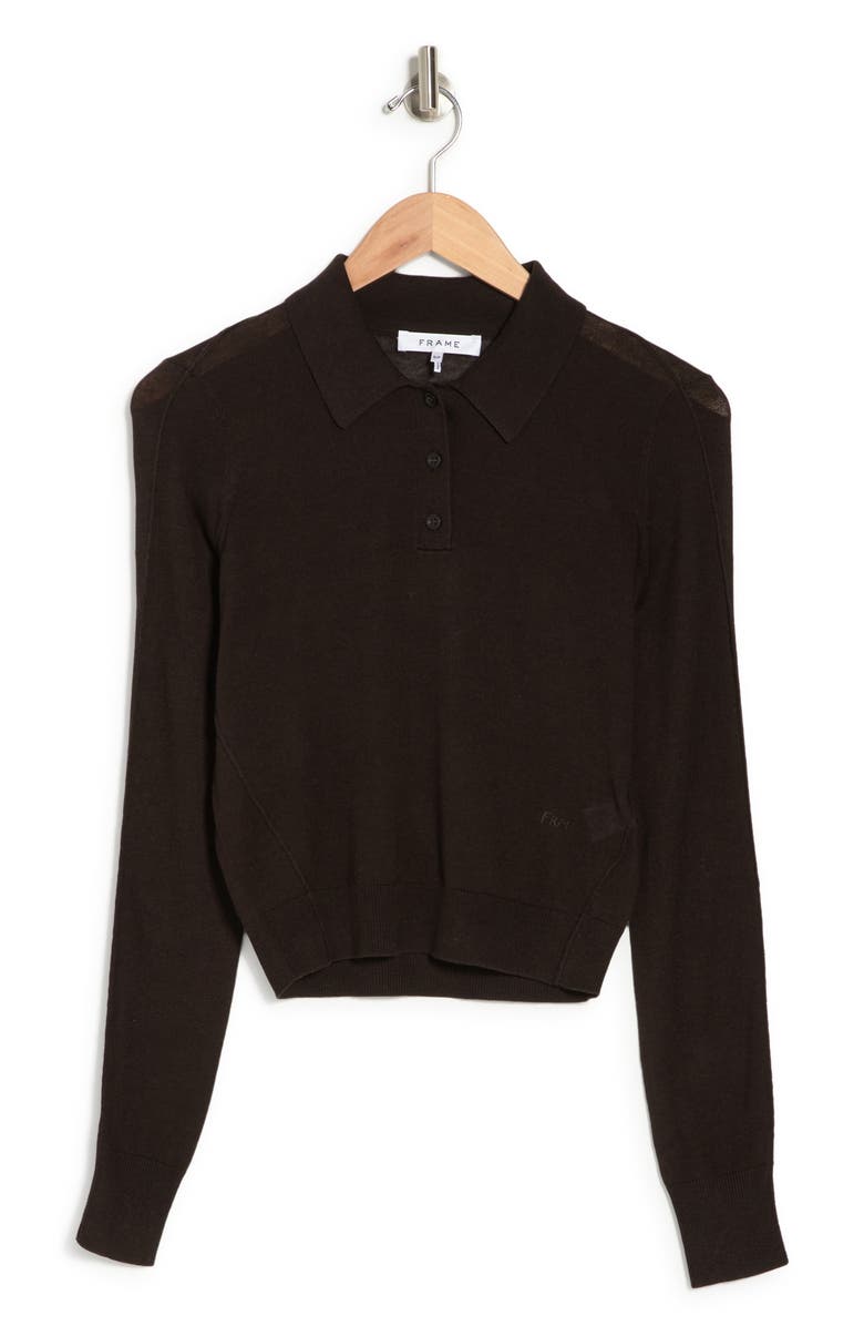 FRAME Refined Silk & Cashmere Polo Sweater | Nordstromrack