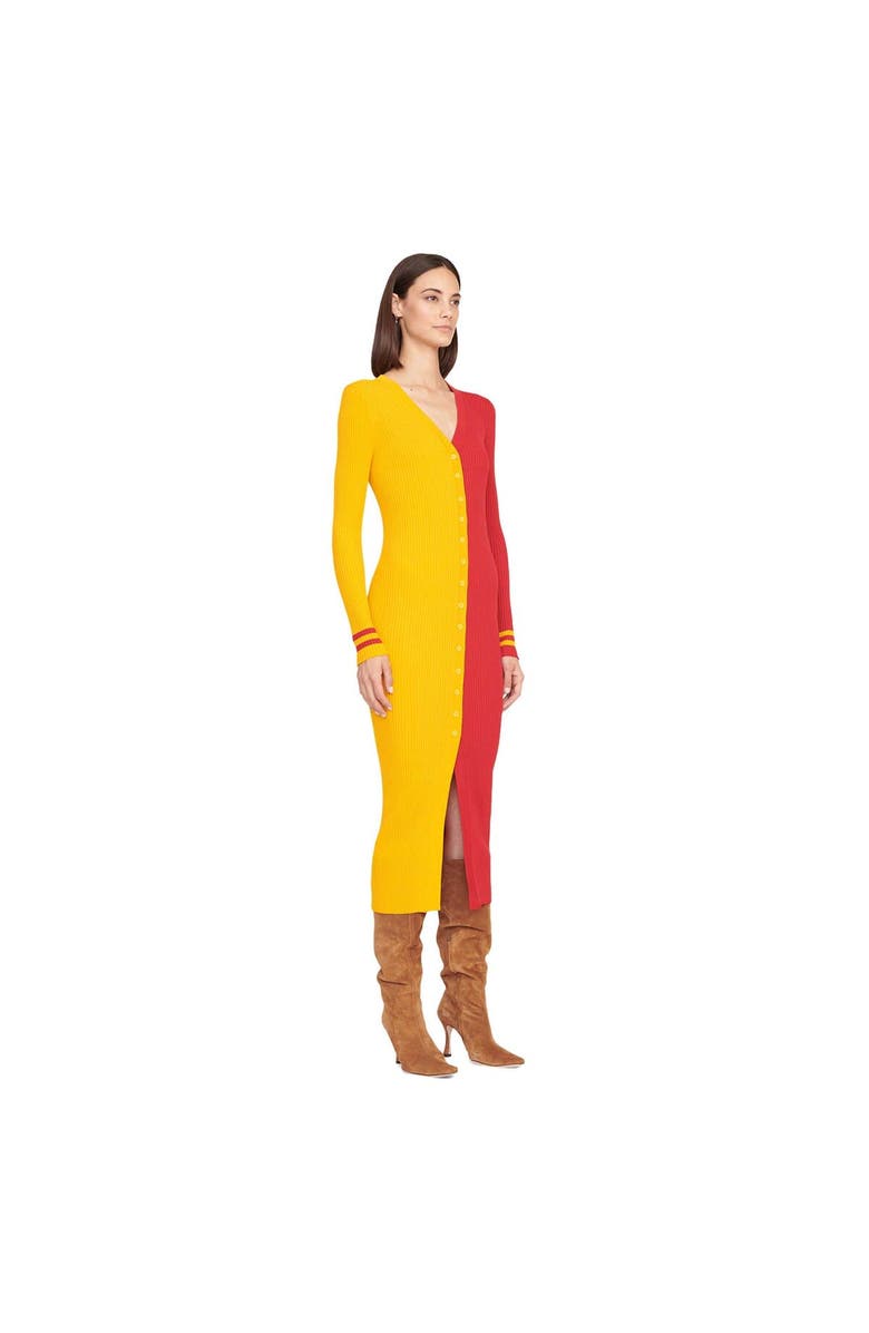 STAUD Women's STAUD Gold/Red Kansas City Chiefs Shoko Knit Button-Up ...