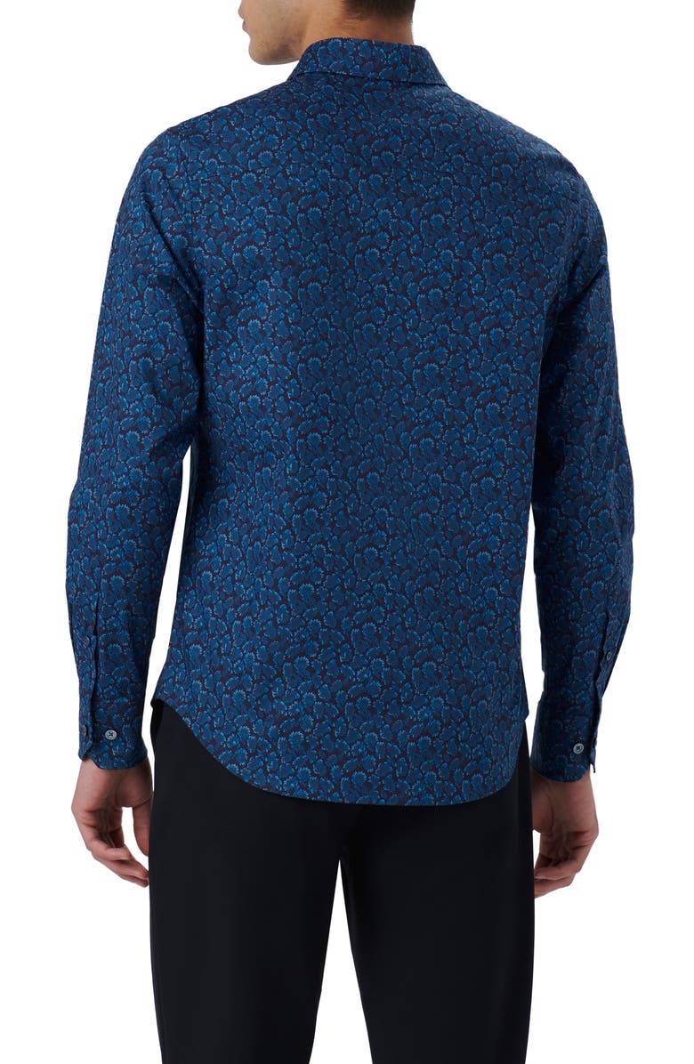 Bugatchi Julian Shaped Fit Stretch Button-Up Shirt | Nordstrom