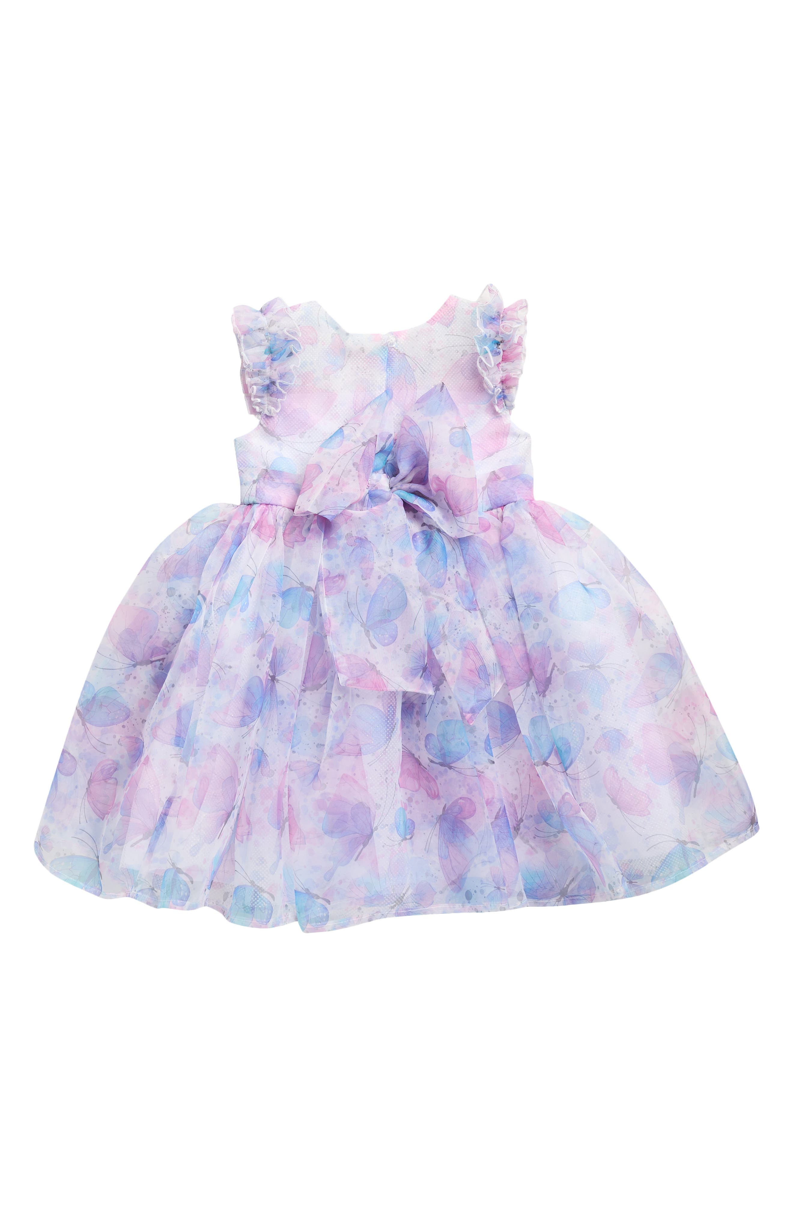 BLUEBERI boulevard Kids' Ruffle Butterfly Dress & Crossbody Bag Set ...