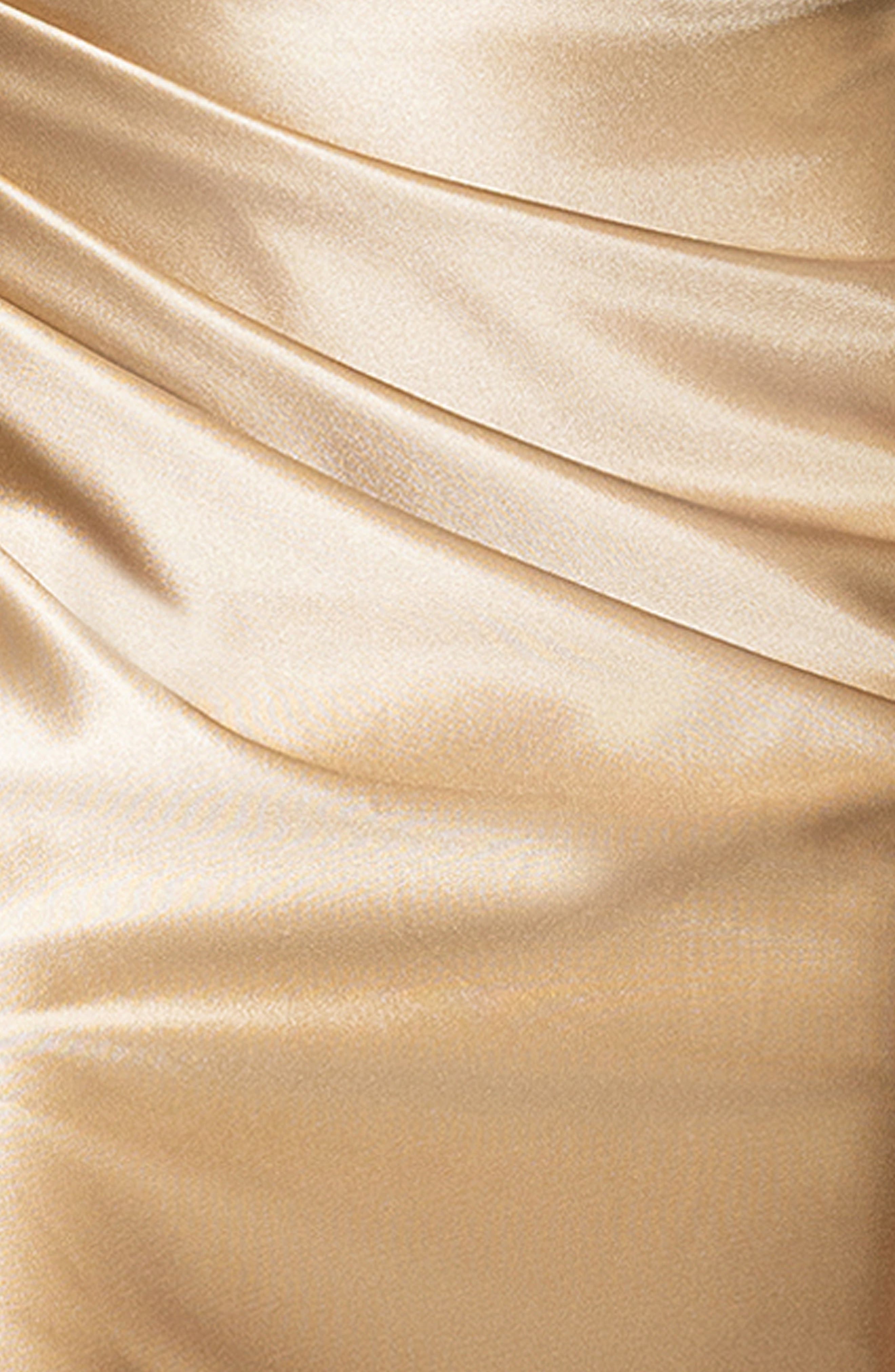 Betsy & Adam Metallic Strapless Mermaid Gown | Nordstrom