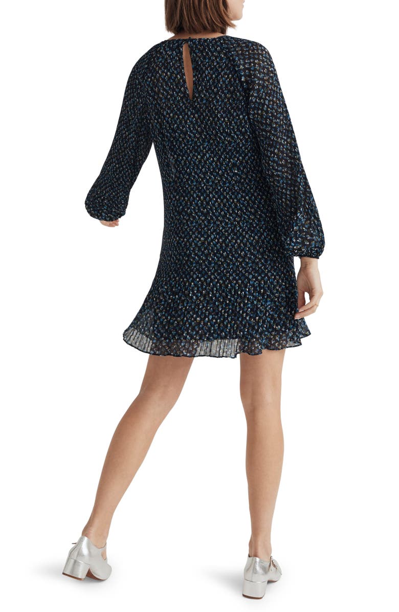 Madewell Floral Balloon Long Sleeve Crinkle Georgette Minidress ...