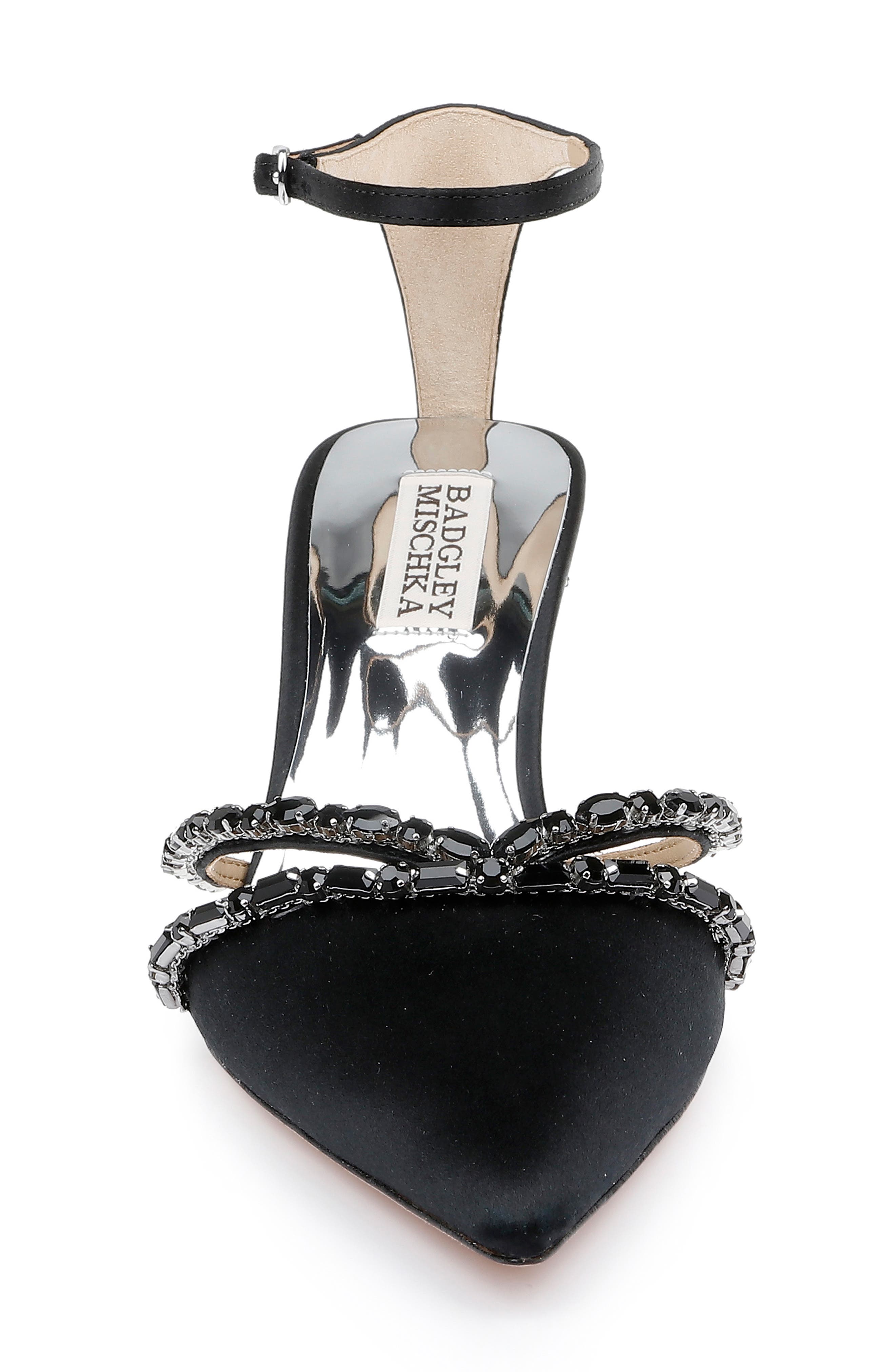 Badgley Mischka Collection Ankle Strap Pointed Toe Pump (Women ...
