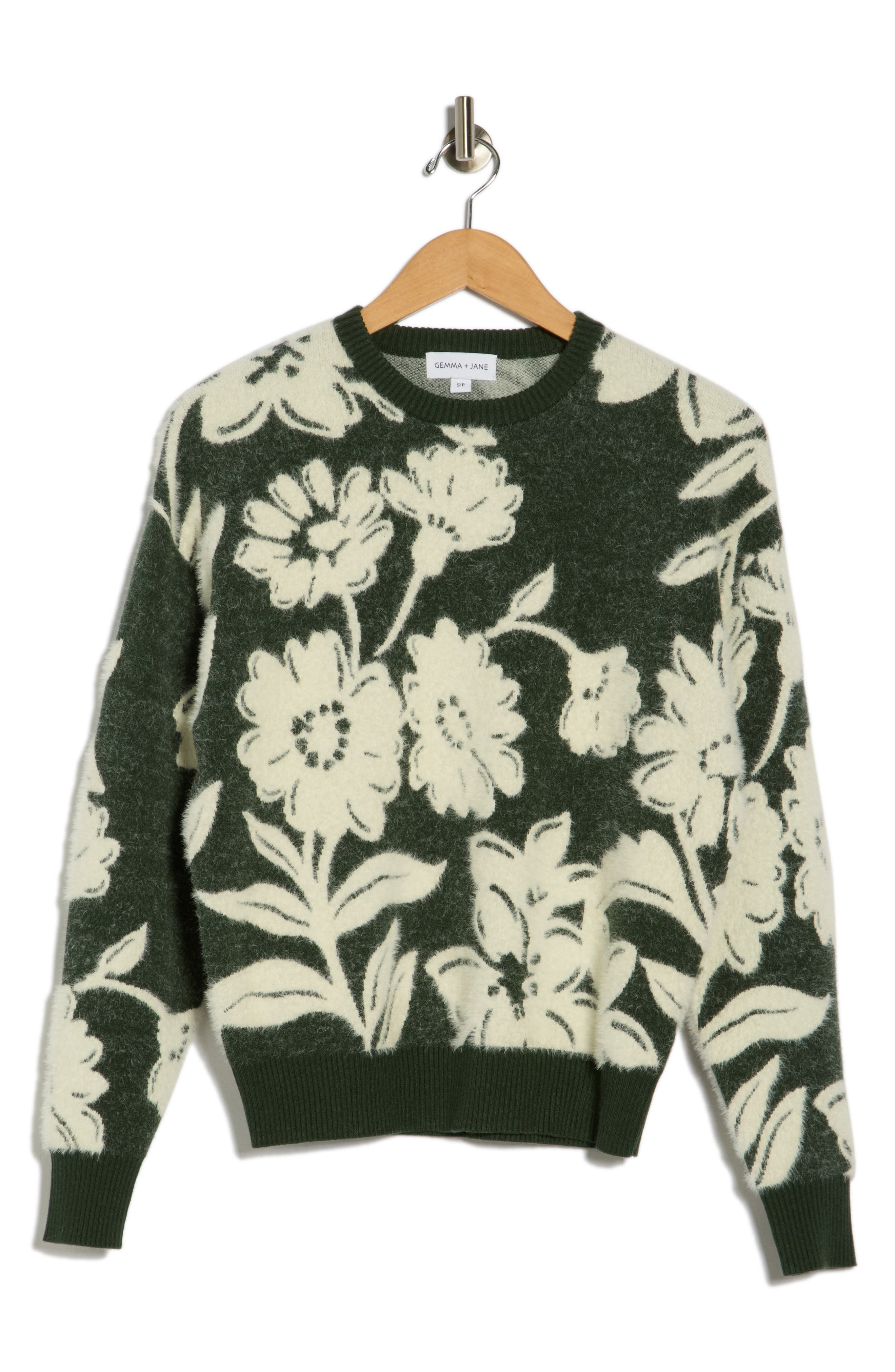Gemma + Jane Floral Jacquard Sweater | Nordstromrack