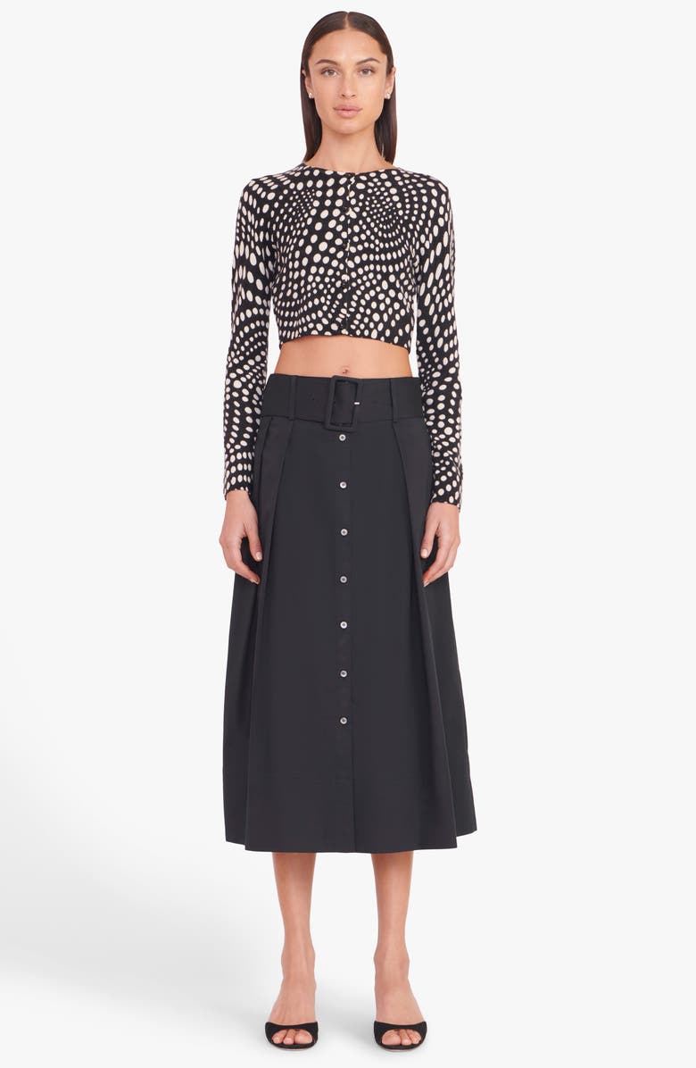 STAUD Deanna Pattern Merino Wool Crop Cardigan | Nordstromrack