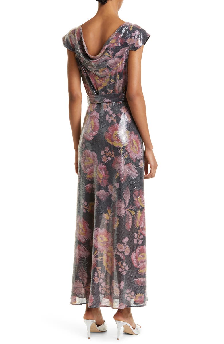 Ted Baker London Ninia Floral Sequin Bias Cut Midi Dress | Nordstromrack