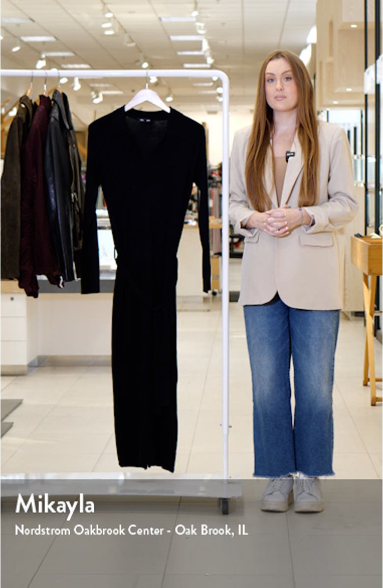 Steve Madden Danessa Belted Long Sleeve Polo Sweater Dress | Nordstromrack