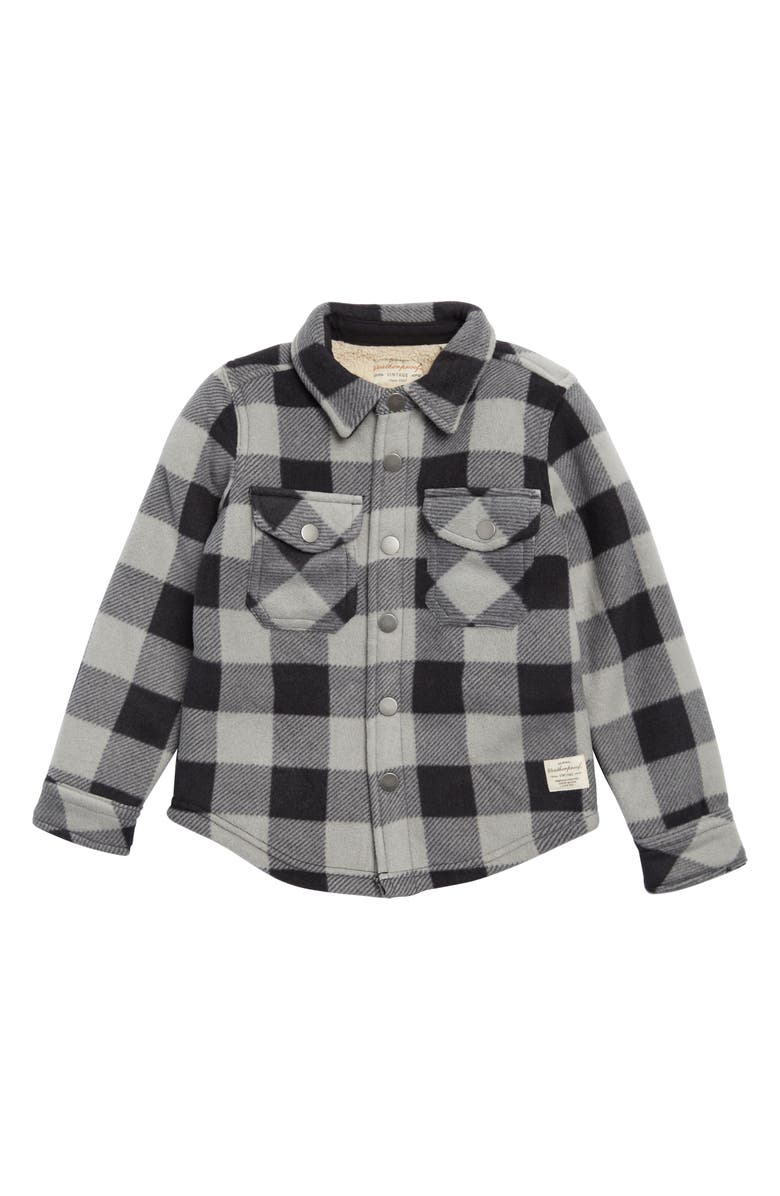 Weatherproof® Kids' Plaid High Pile Fleece Lined Shacket | Nordstromrack