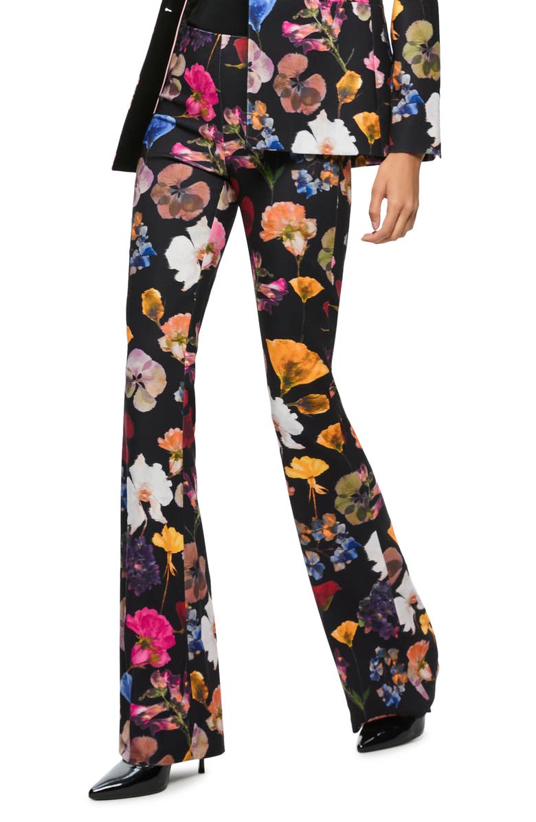Alice + Olivia Floral High Waist Bootcut Pants | Nordstromrack