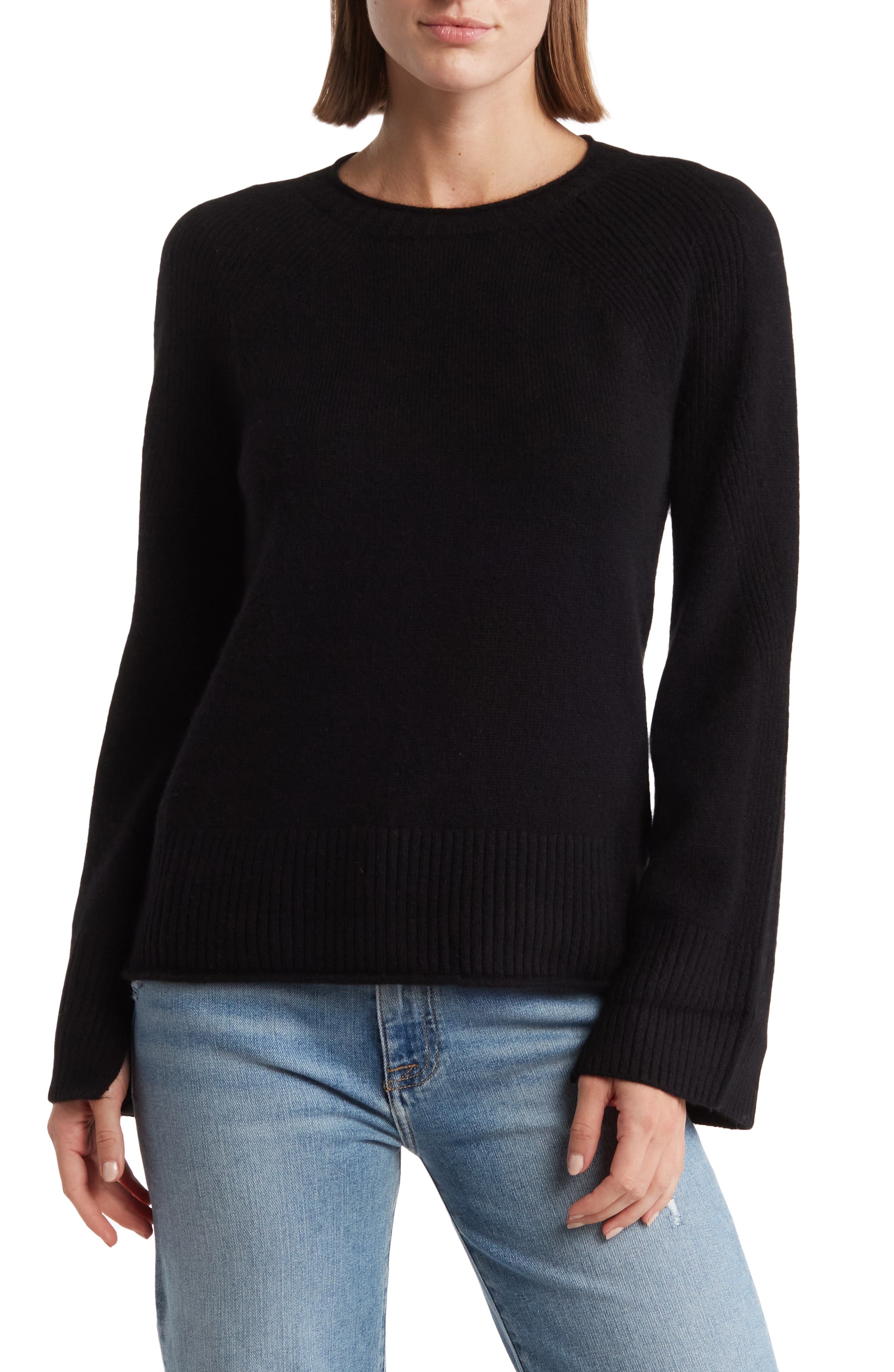 Design History Rib Trim Cashmere Sweater | Nordstromrack