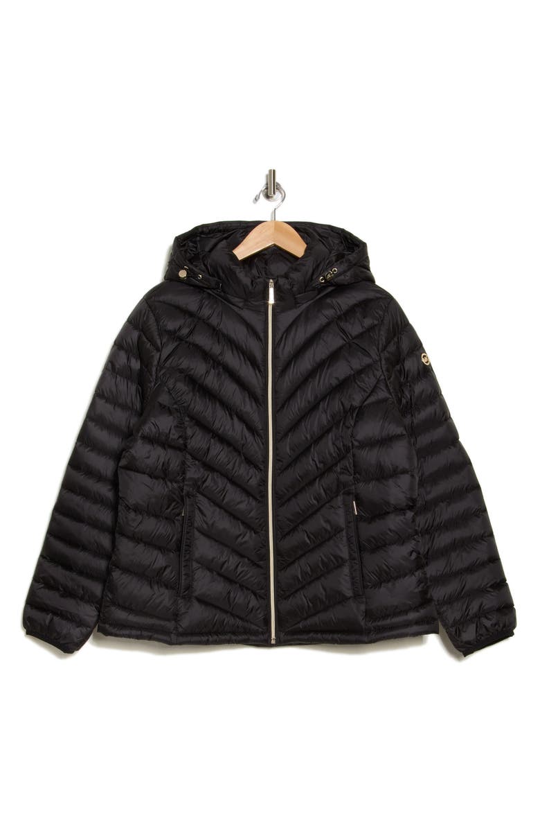 Michael Kors Hooded Chevron Quilted Jacket | Nordstromrack