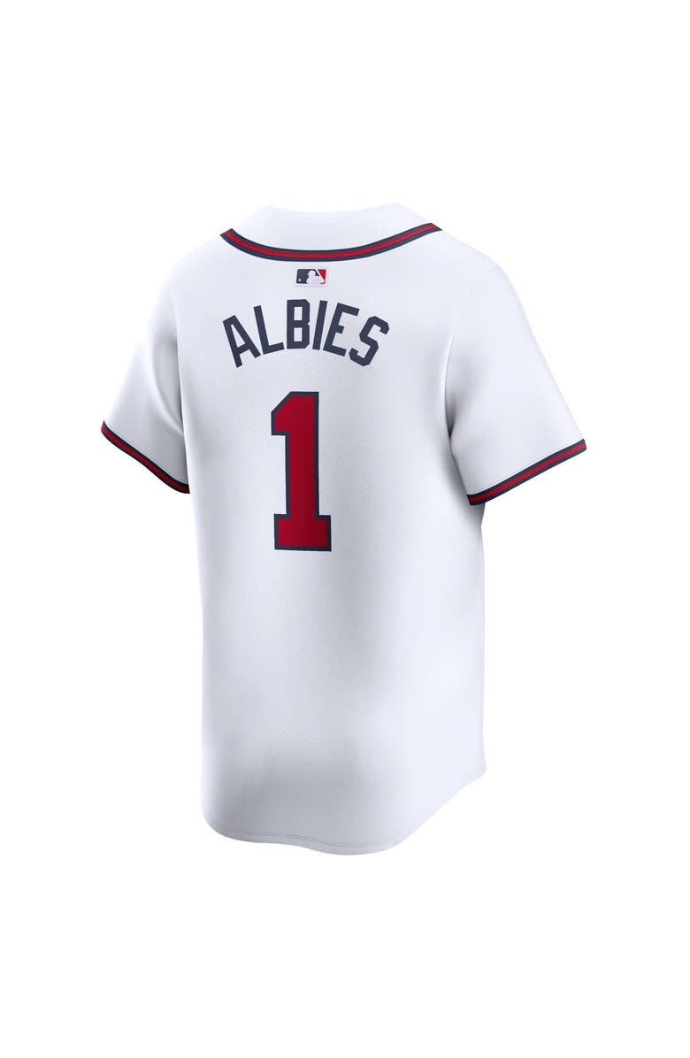 Nike Men's Nike Ozzie Albies White Atlanta Braves Home Limited Player ...
