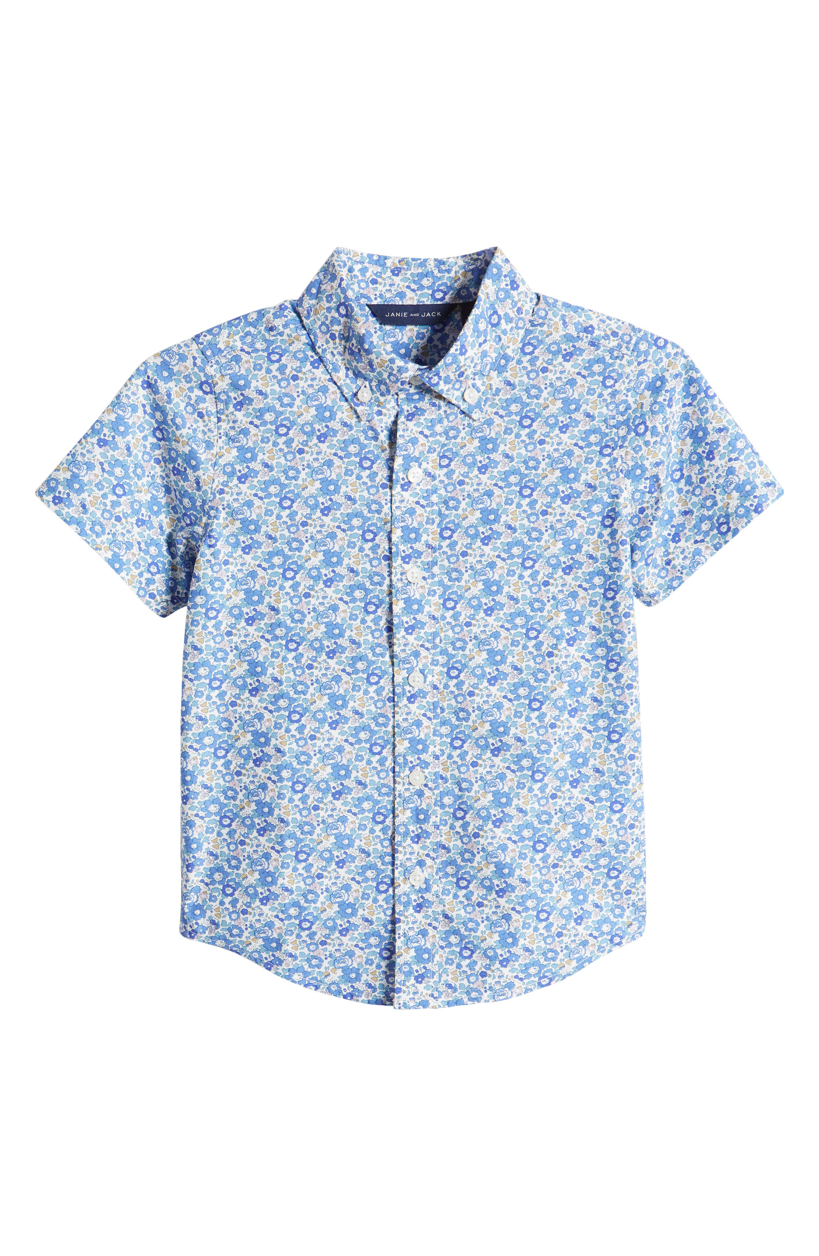 Janie and Jack x Liberty London Kids' Betsy Floral Print Cotton Shirt ...