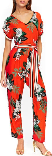 Wallis Tropical Print Jumpsuit | Nordstrom