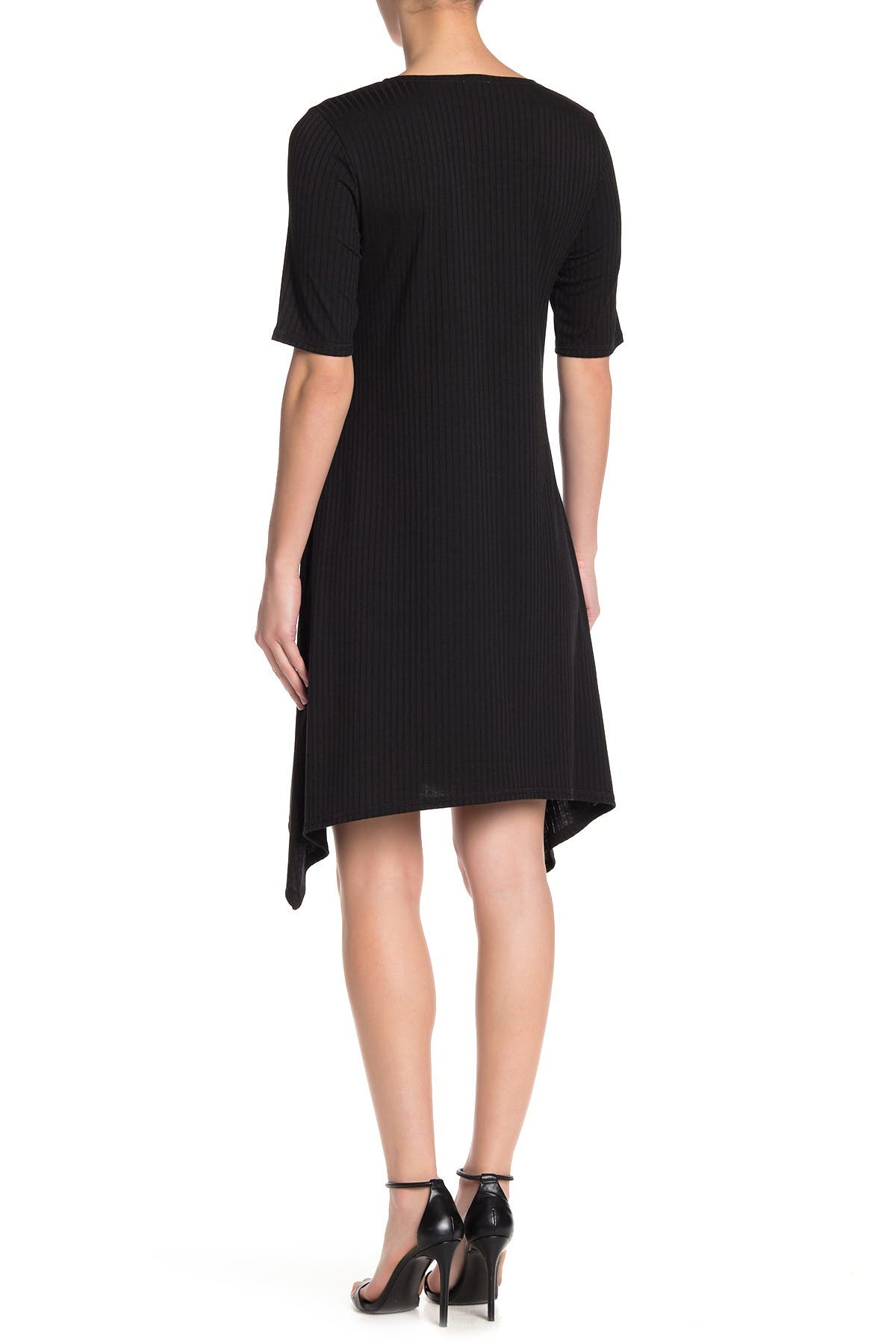 SPENSE V-Neck Sharkbite Hemmed Dress | Nordstromrack
