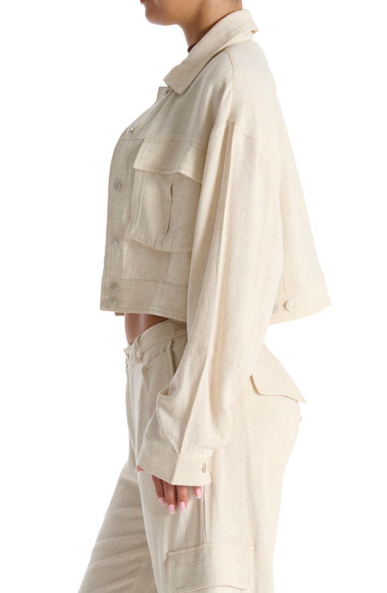 Naked Wardrobe Patch Pocket Crop Jacket | Nordstromrack