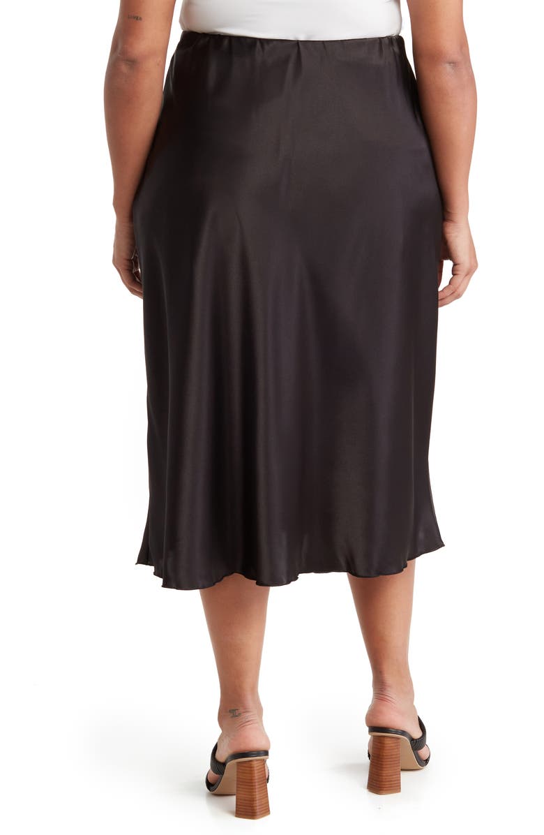 TASH AND SOPHIE Satin Midi Skirt | Nordstromrack