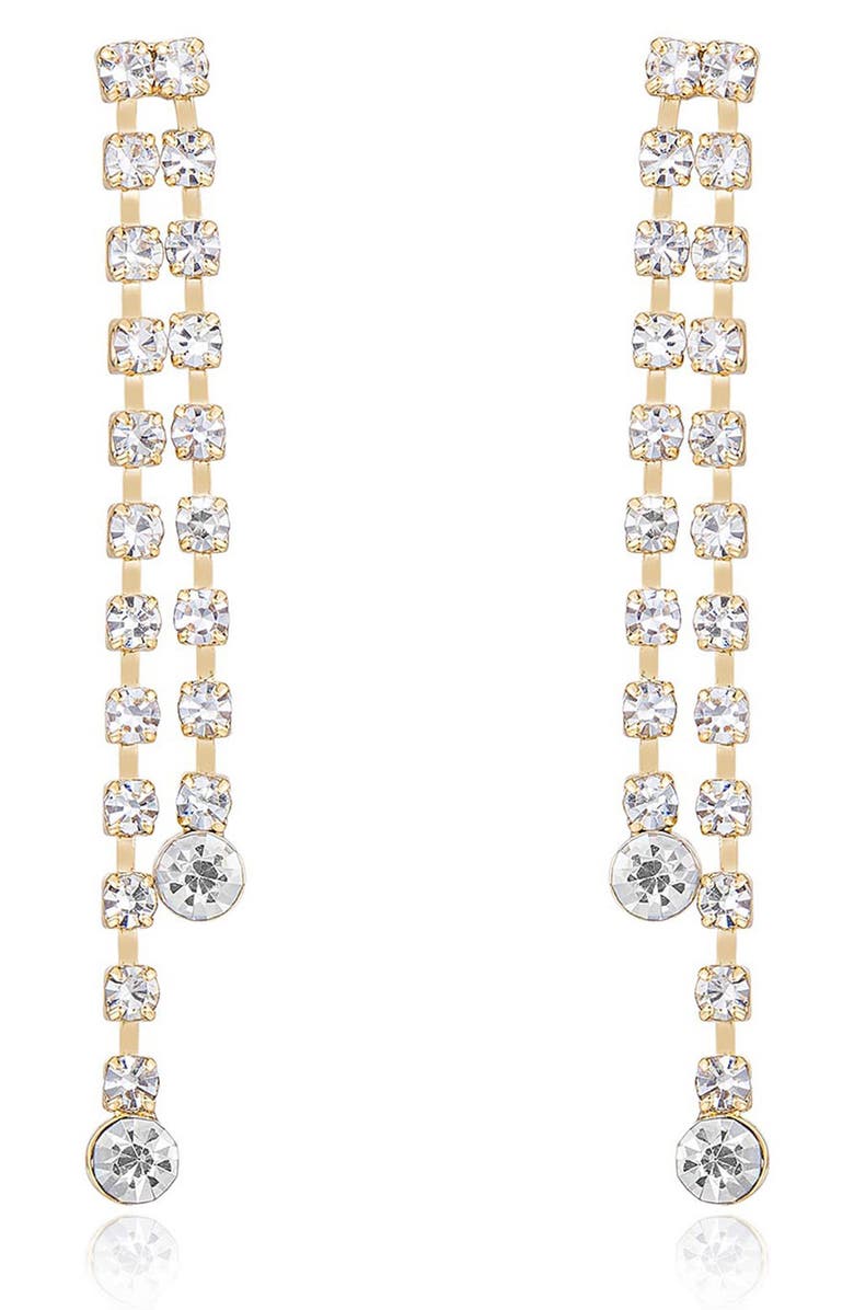 Ettika Crystal Sun Shower Linear Drop Earrings | Nordstromrack