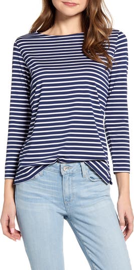 vineyard vines Sankaty Stripe Boat Neck Top | Nordstrom