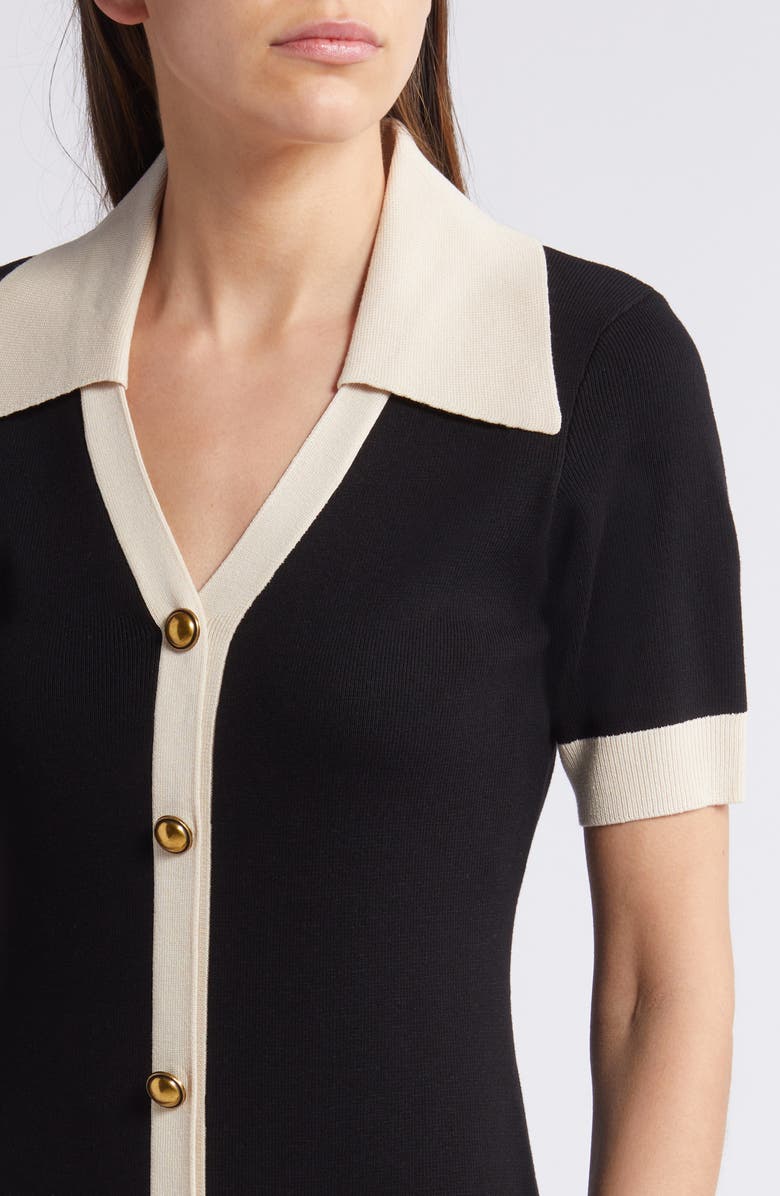 ZOE AND CLAIRE Collared Button Front Sweater Dress | Nordstromrack
