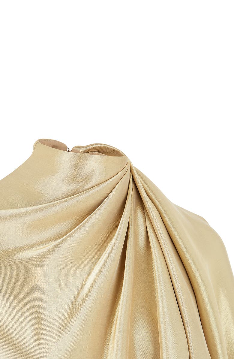 Fendi Golden Long Sleeve Silk Blend Minidress | Nordstromrack