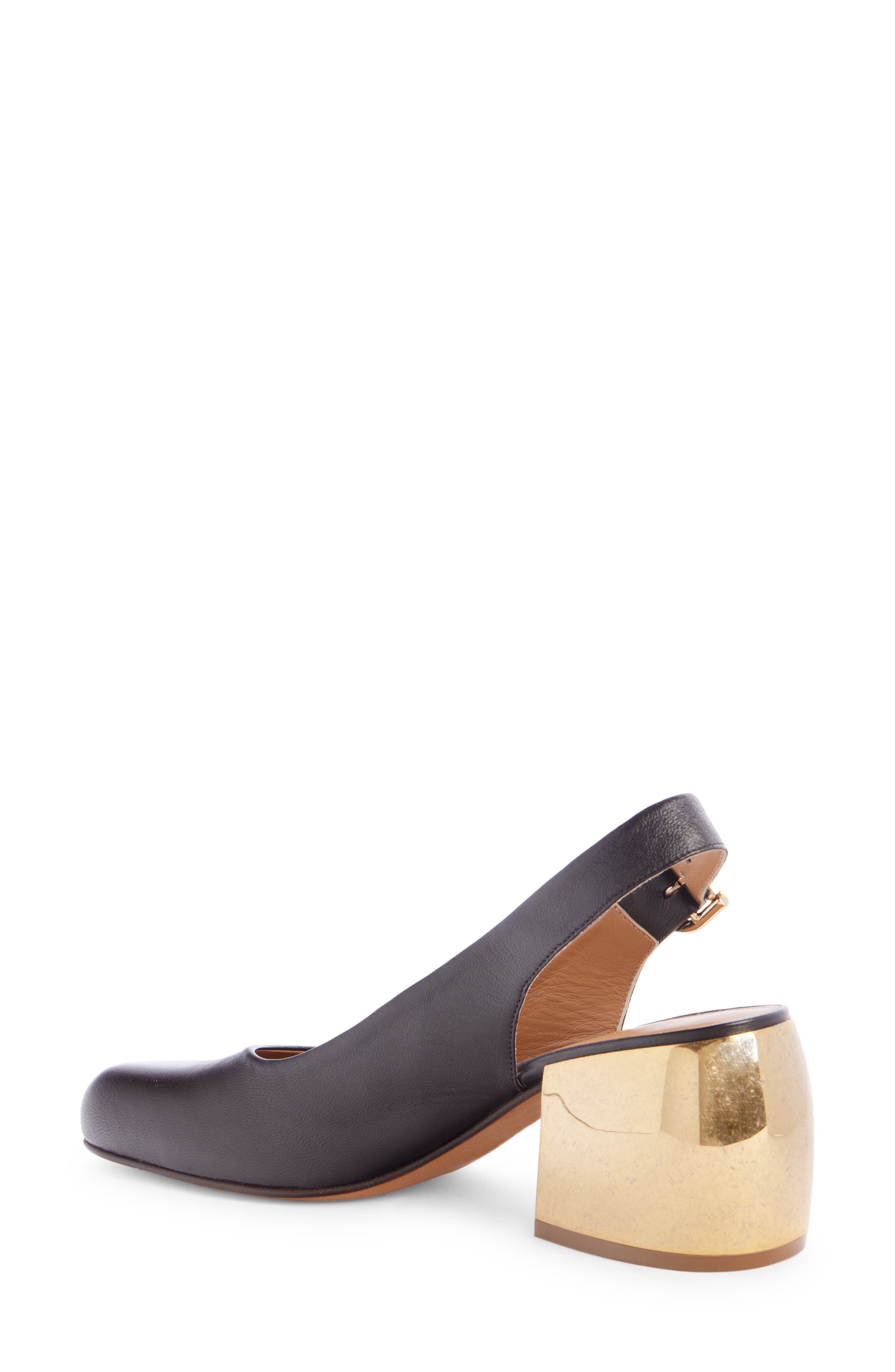 Dries Van Noten Rounded Square Toe Slingback Pump (Women) | Nordstromrack