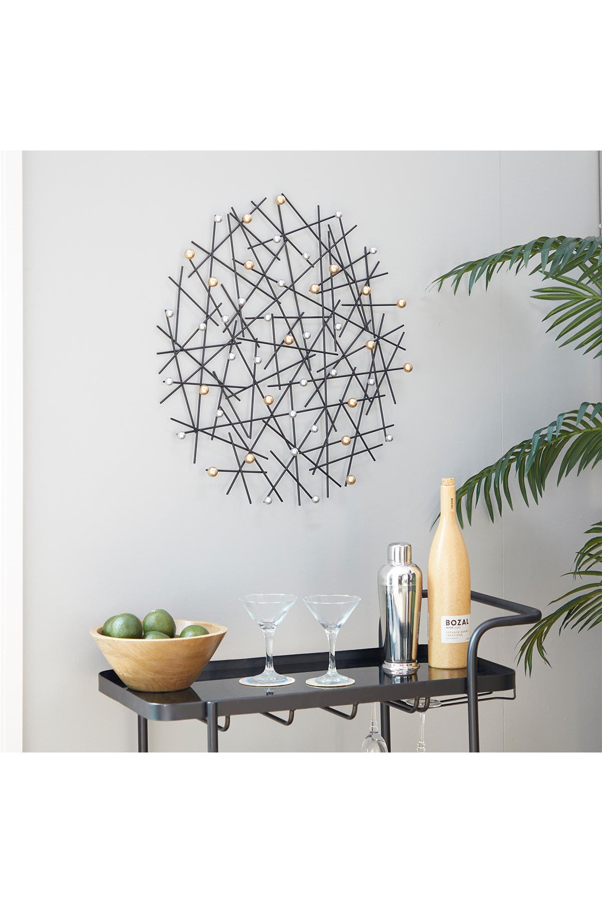 WILLOW ROW Black Iron Contemporary Wall Decor | Nordstromrack