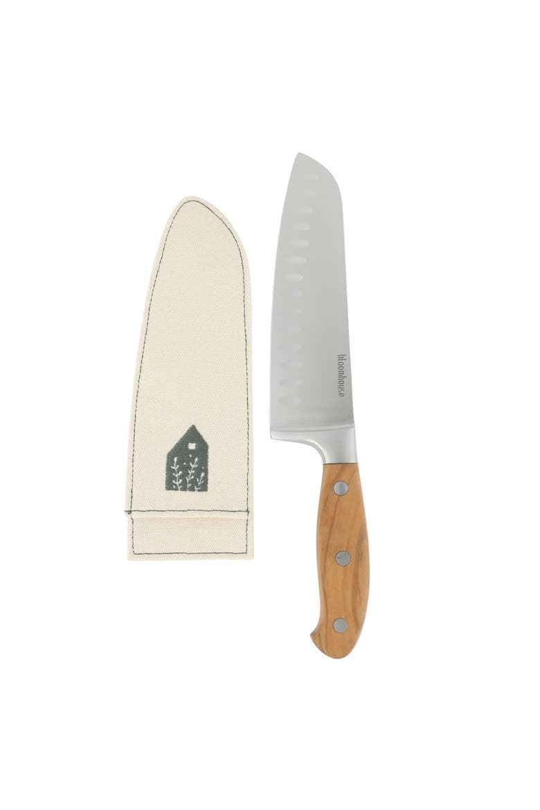 German Steel Santoku Knife W/ Italian Olive Wood Forged Handle | Nordstrom